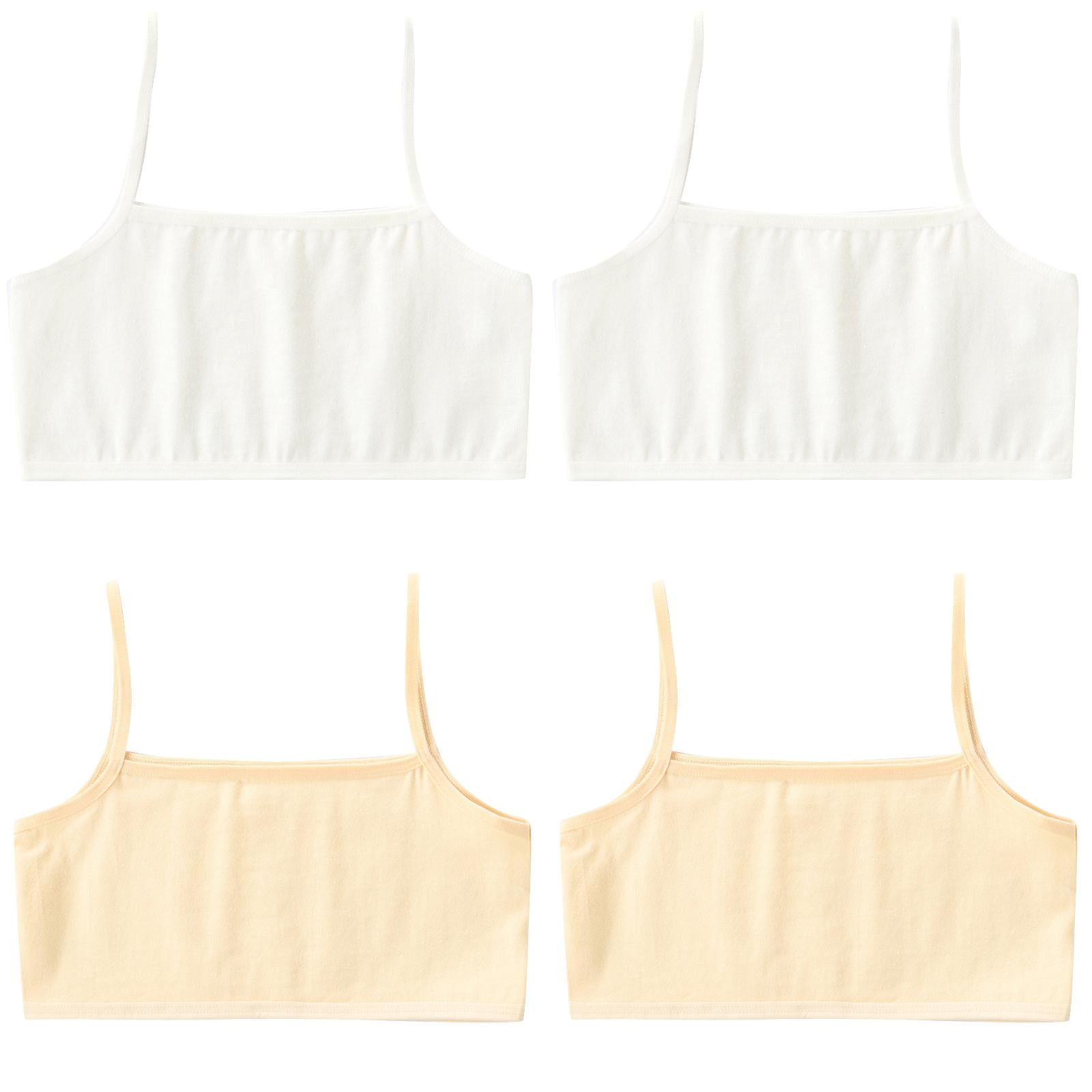 LUOGENLI 4 PCS Kids Girls Underwear Bra Vest Children Underclothes ...