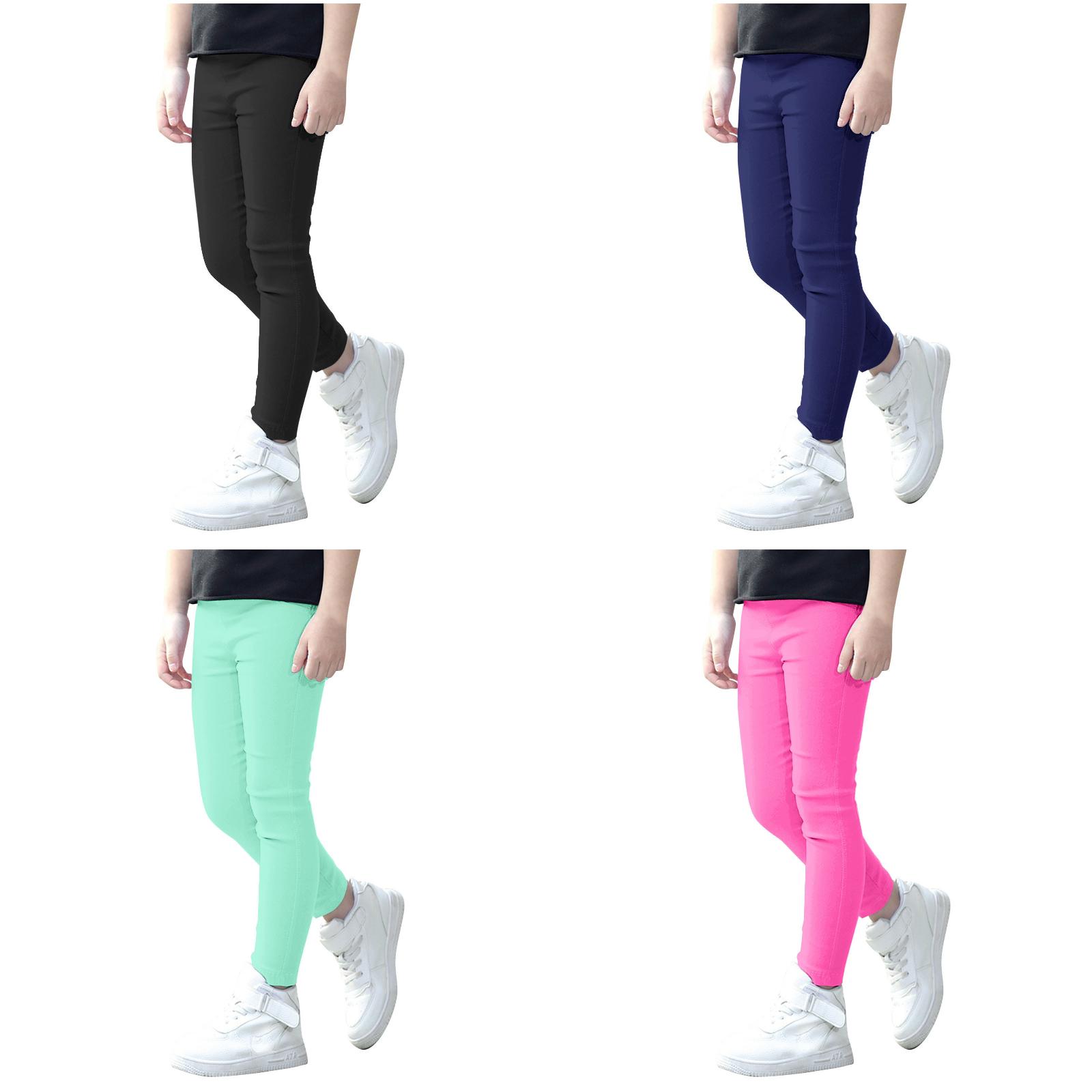 LUOGENLI 4 Pack Girls Shorts Size 8 Slim Kids Girls Stretch Pencil ...