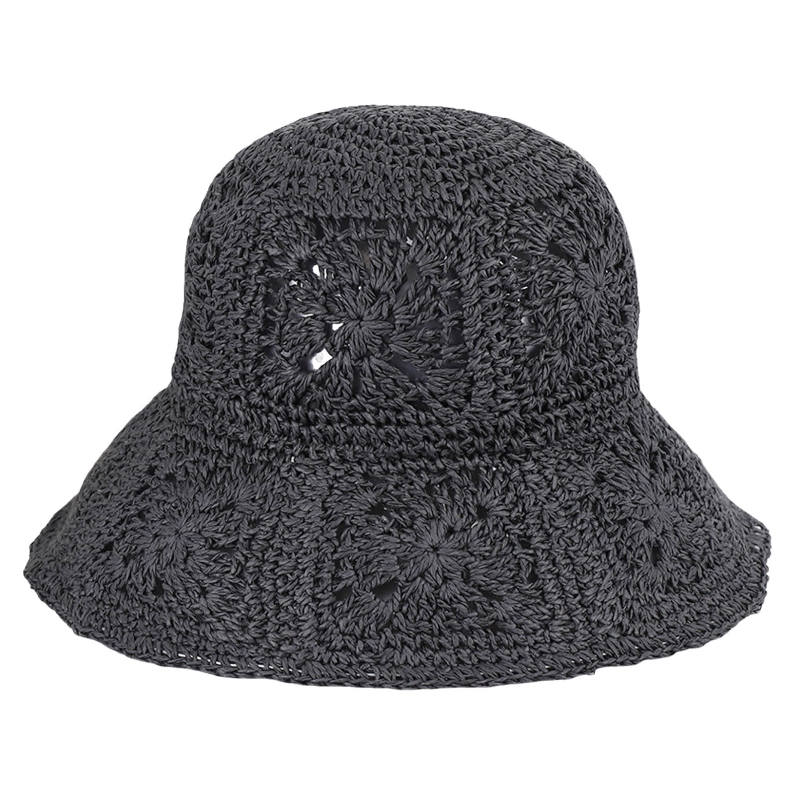 LUOGENLI Bucket Hats for Men Big Head Women Straw Sun Hat Floral Woven ...