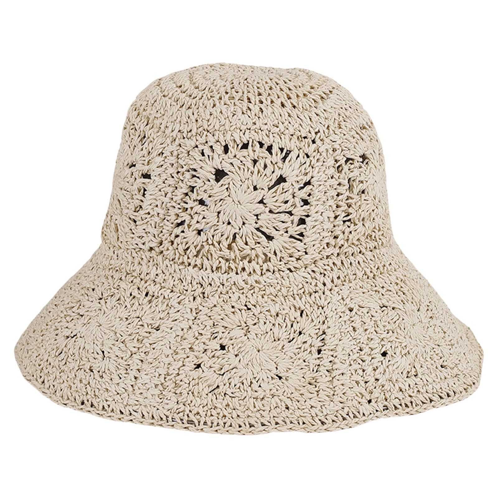 LUOGENLI Cowboy Hat Holder On Wall Women Straw Sun Hat Floral Woven ...