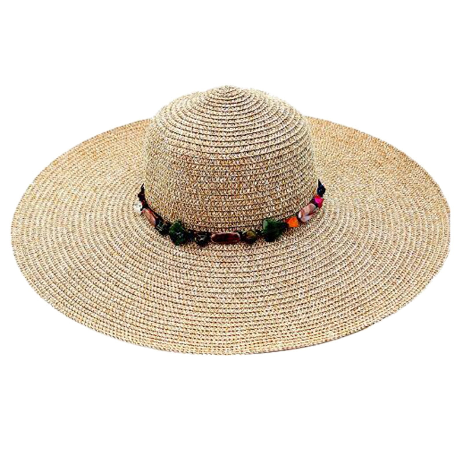 LUOGENLI Cowboy Hat Holders For Wall Women's Beach Solid Color Sun Hat ...