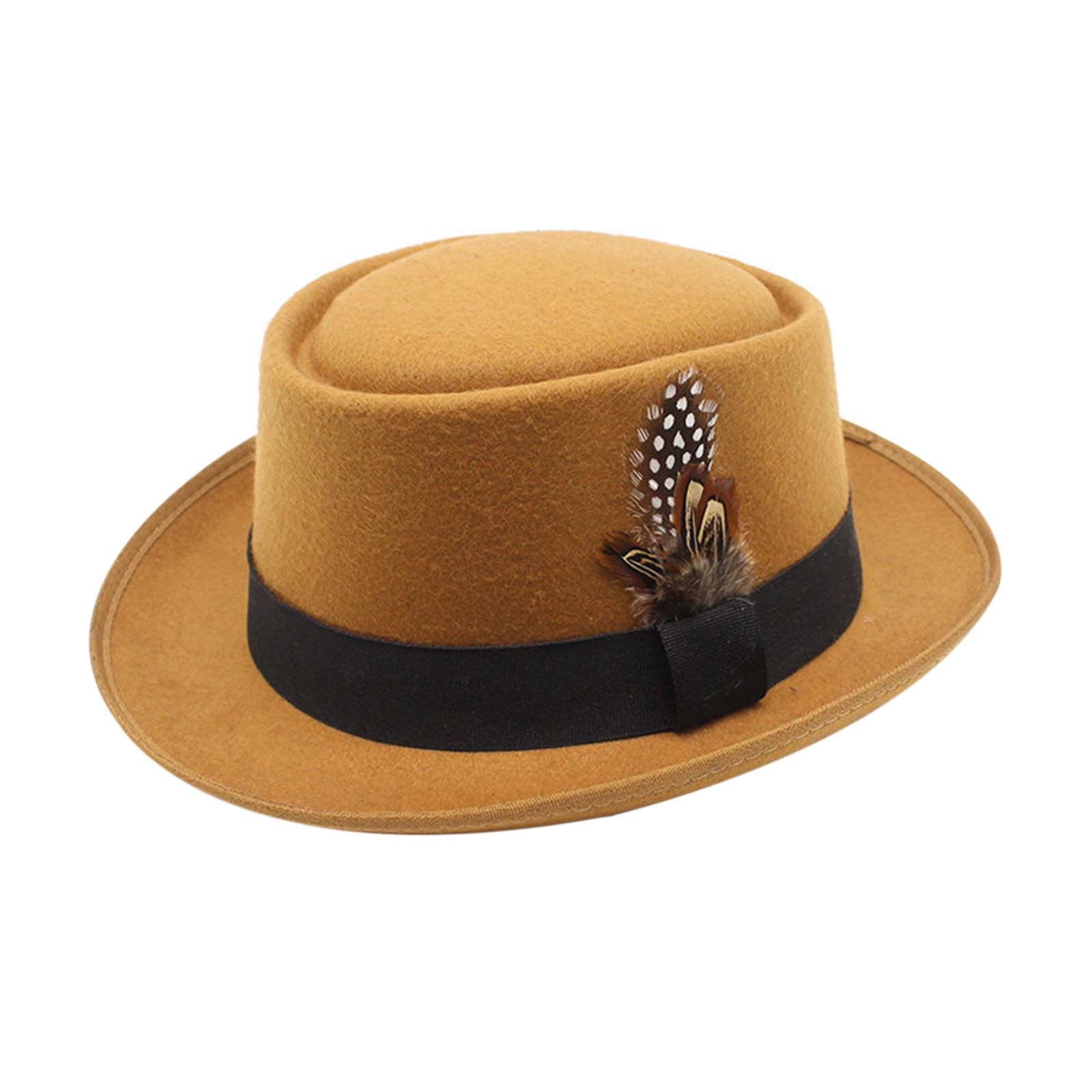 LUOGENLI Cowboy Hat Rack For Door Unisex Wool Fedora Hat WithClassic ...