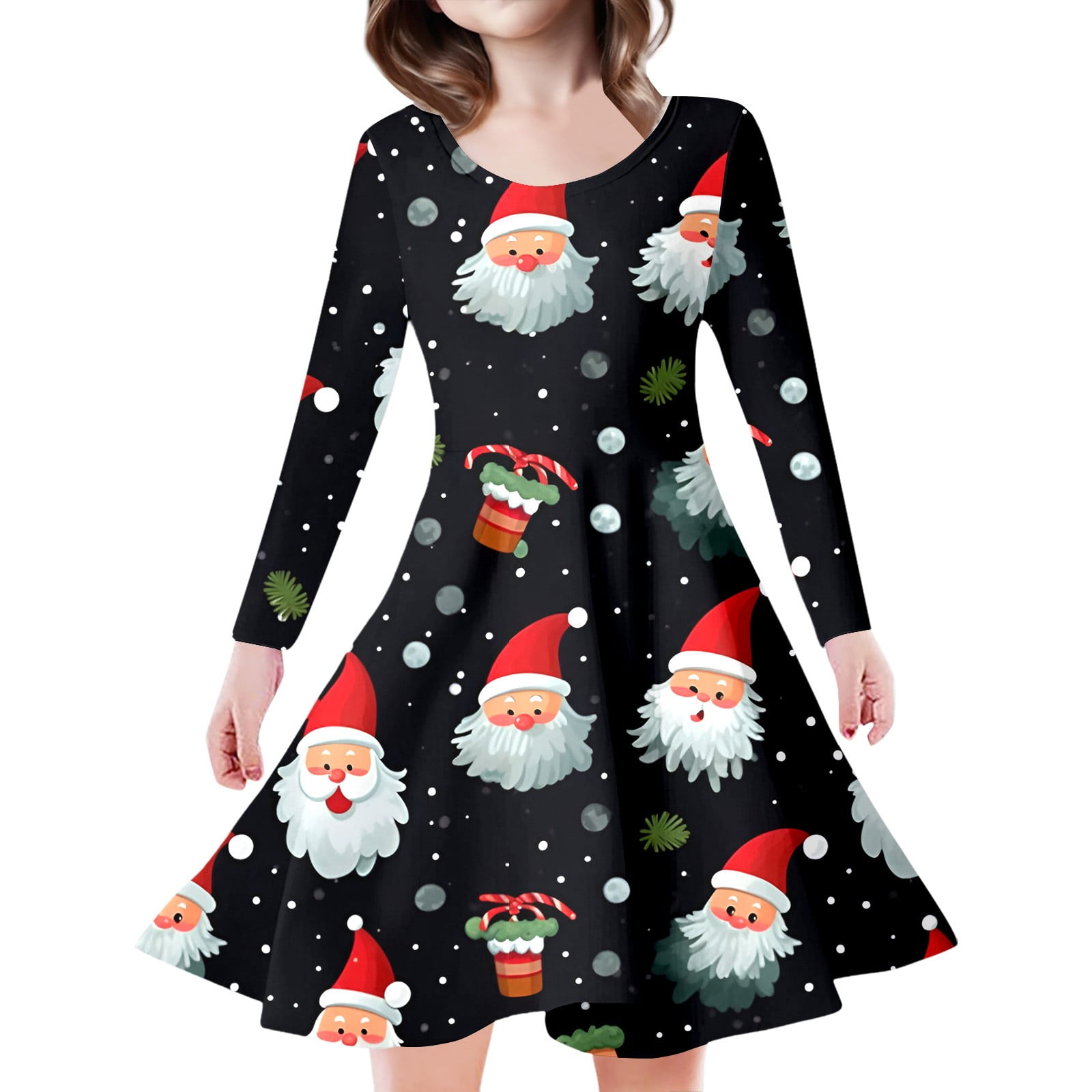 LUOGENLI Dresses for Girls 14-16 for Kids Toddler Girls Christmas Trees ...