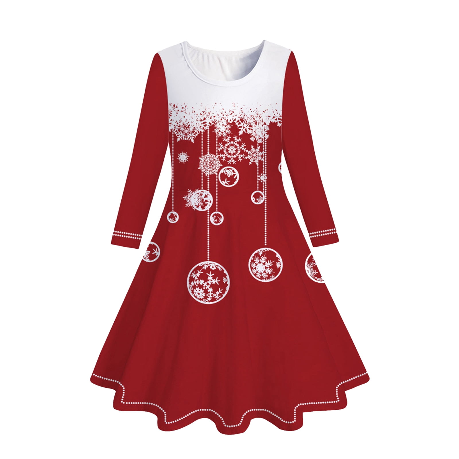 LUOGENLI Girls Dresses Size 10-12 Cotton Kids Toddler Girls Christmas ...