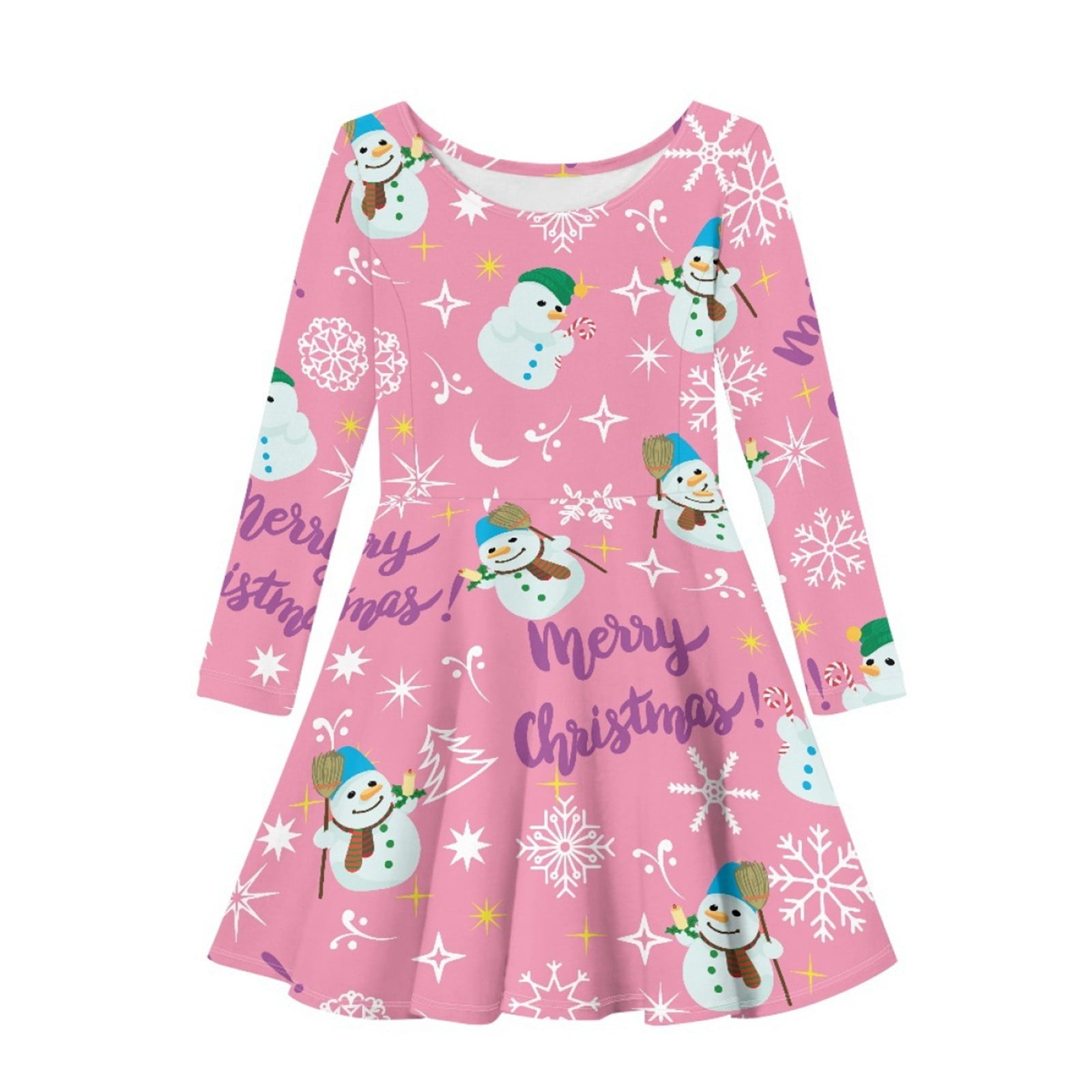 LUOGENLI Girls Dresses 5T Formal Kids Toddler Girls Christmas Trees ...