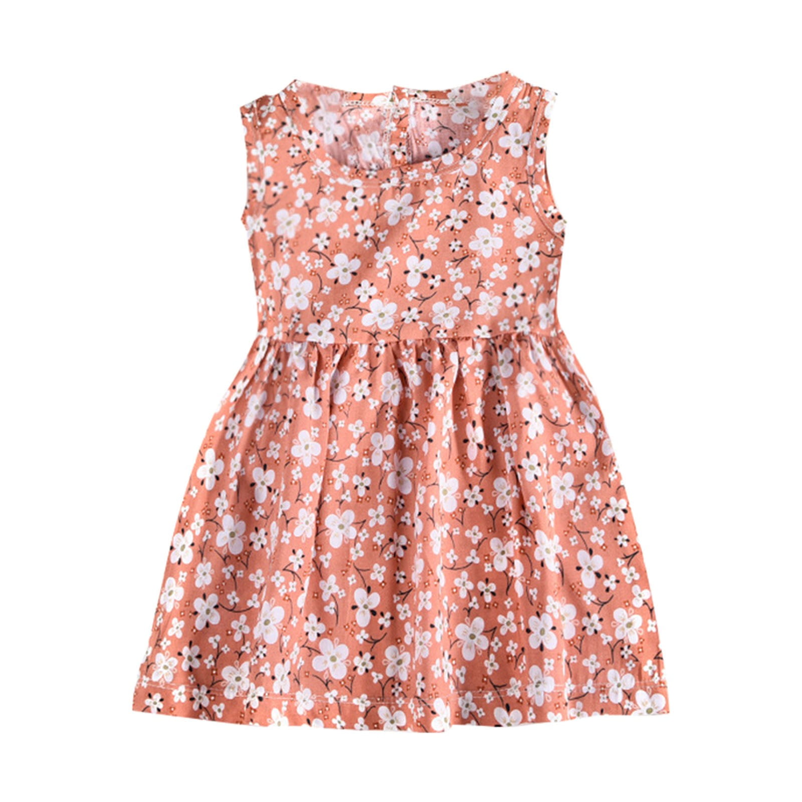 LUOGENLI Girls Dresses Size 8 Formal Summer Thin Round Neck Sleeveless ...