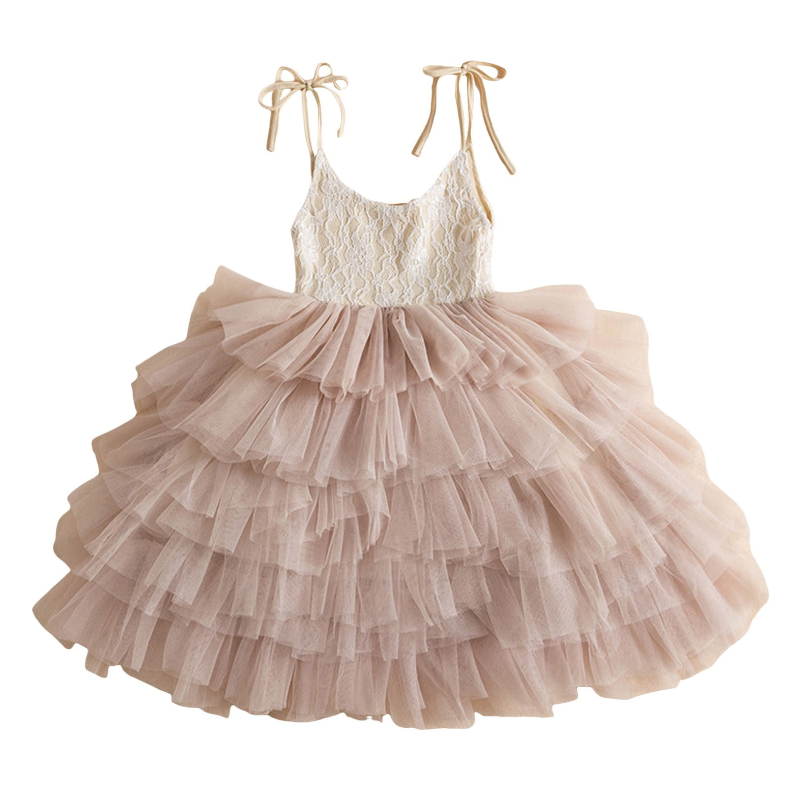 LUOGENLI Girls Dresses Size 8 Girls Toddler Summer Casual Sleeveless ...