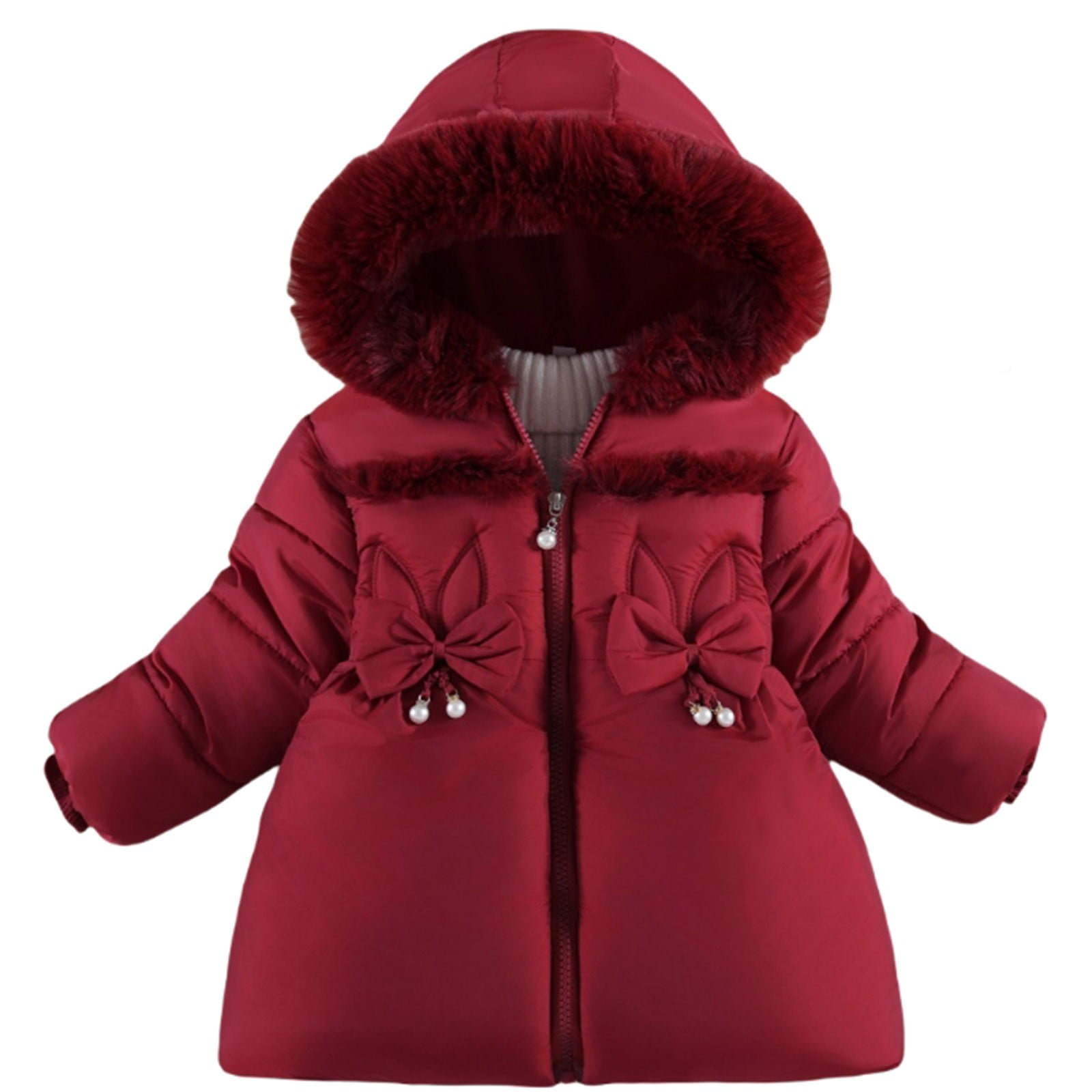 LUOGENLI Girls Jackets Size 10-12 Girls' Winter Coat Hooded Warm Down Jacket Stylish Winter Coat ...