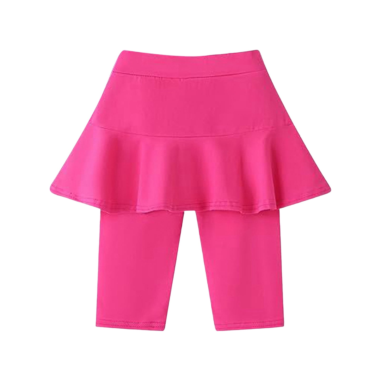 LUOGENLI Girls Shorts Size 10-12 Athletic Girls Knee Length Leggings ...