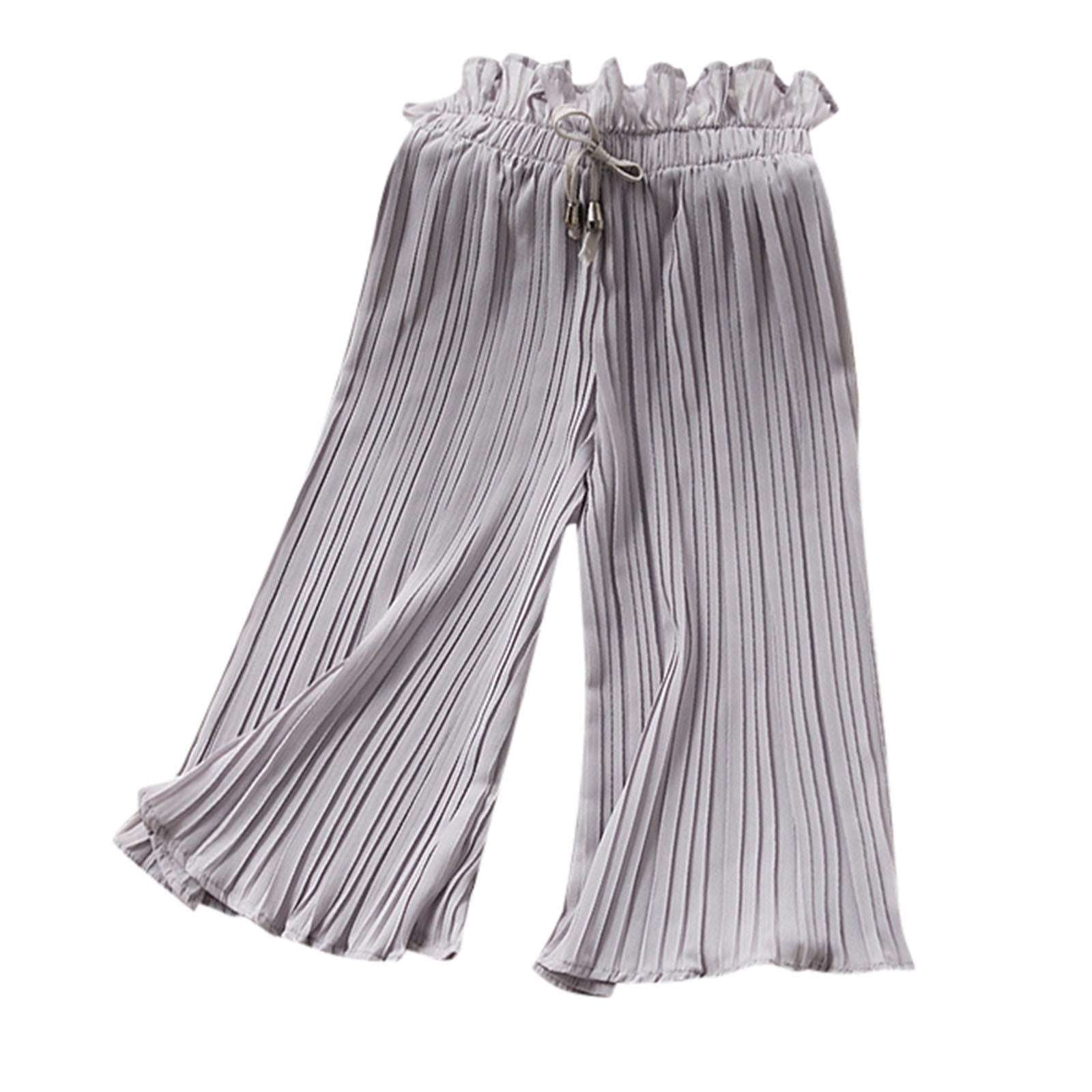LUOGENLI Girls Shorts Size 12/14 Girls Wide Leg Pants Lightweight ...
