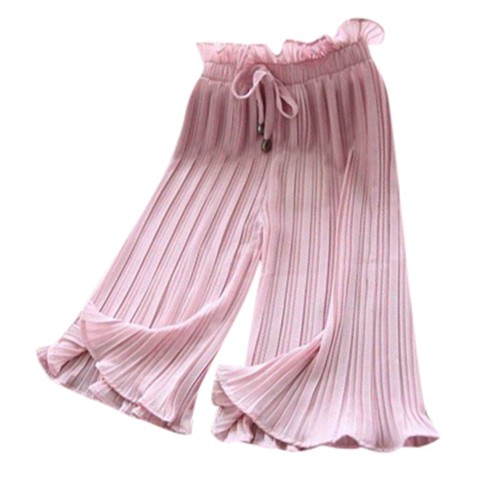 LUOGENLI Girls Shorts Size 6 Pants Girls Wide Leg Pants Lightweight ...
