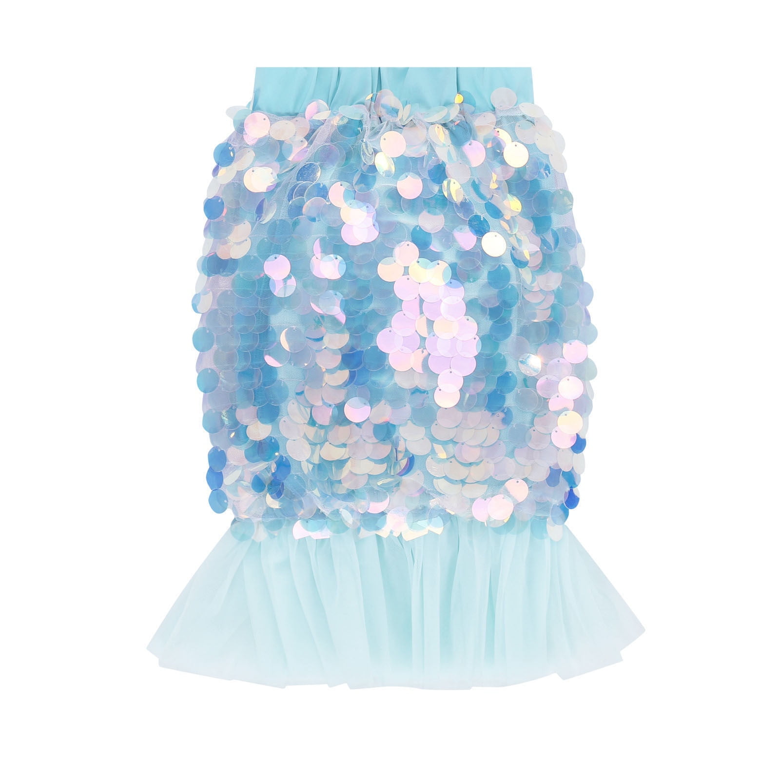 LUOGENLI Girls Skirts with Shorts Underneath Plus Size Girl Sequin ...