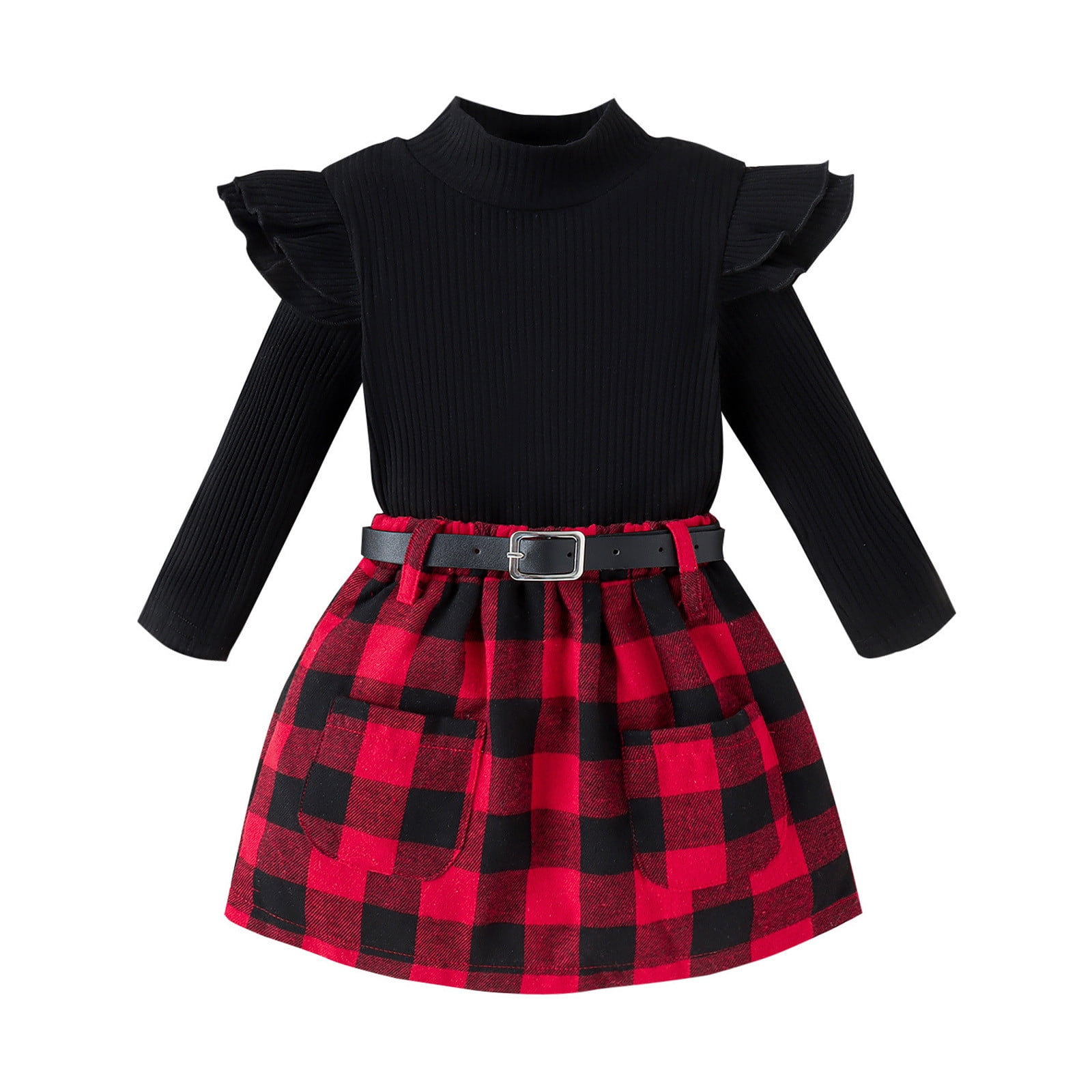 LUOGENLI Girls Summer Outfits Size 10-12 Purple Toddler Girls Long ...