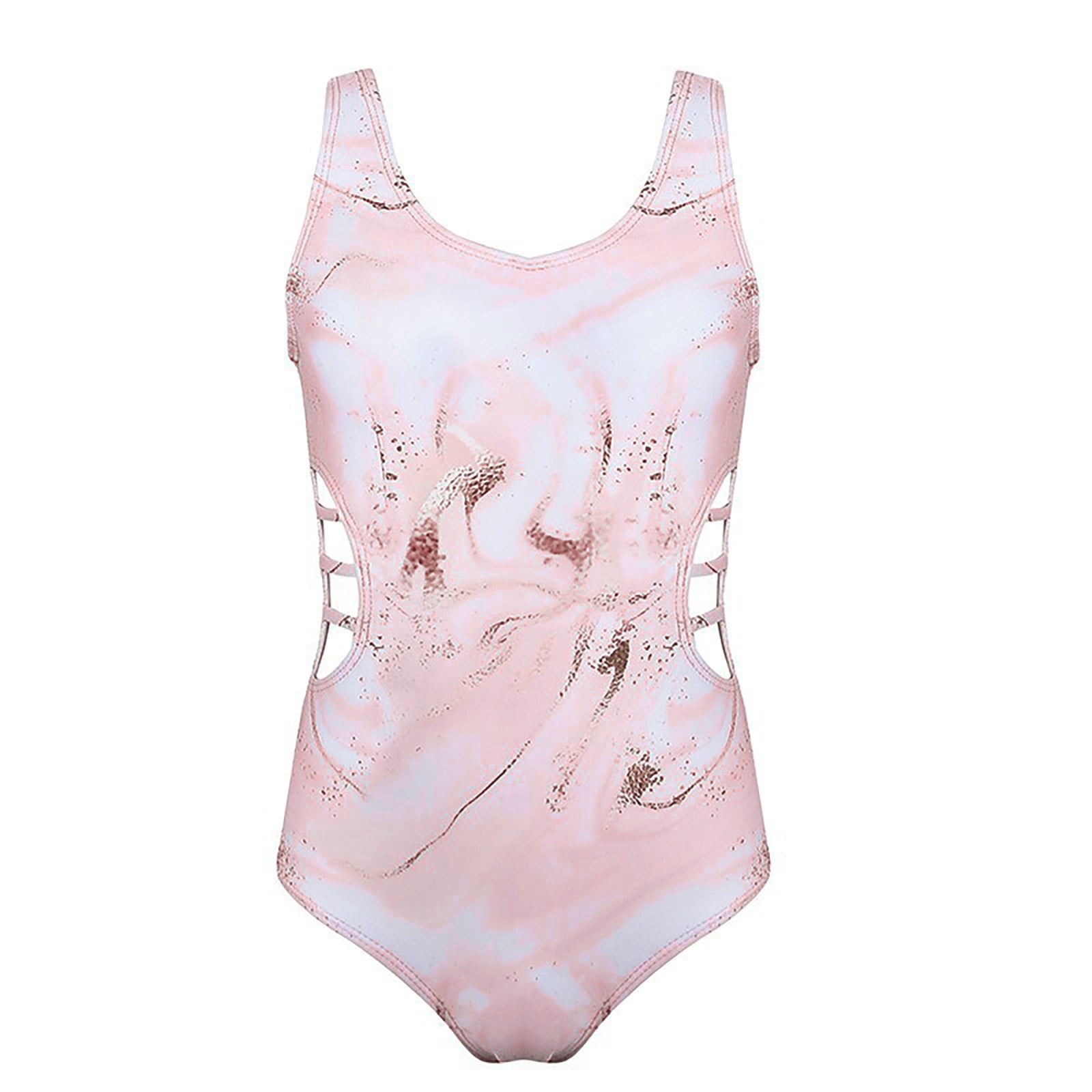 LUOGENLI Girls Swimsuit Size 12 Tankini Girls Swimming 1Pc Swimsuit ...