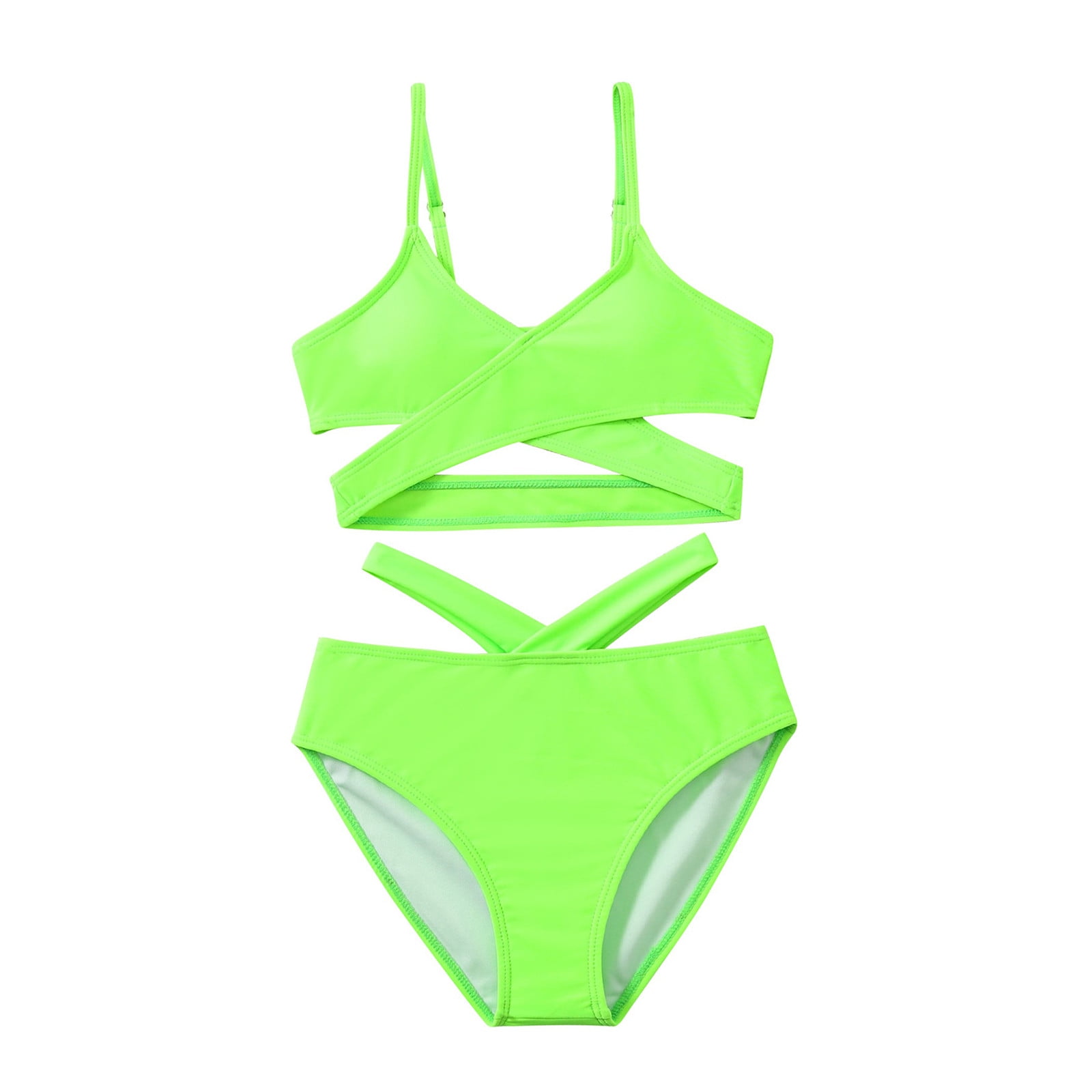 LUOGENLI Girls Swimsuit Size 12 Two Piece Girls Swimsuits Bikini Set ...