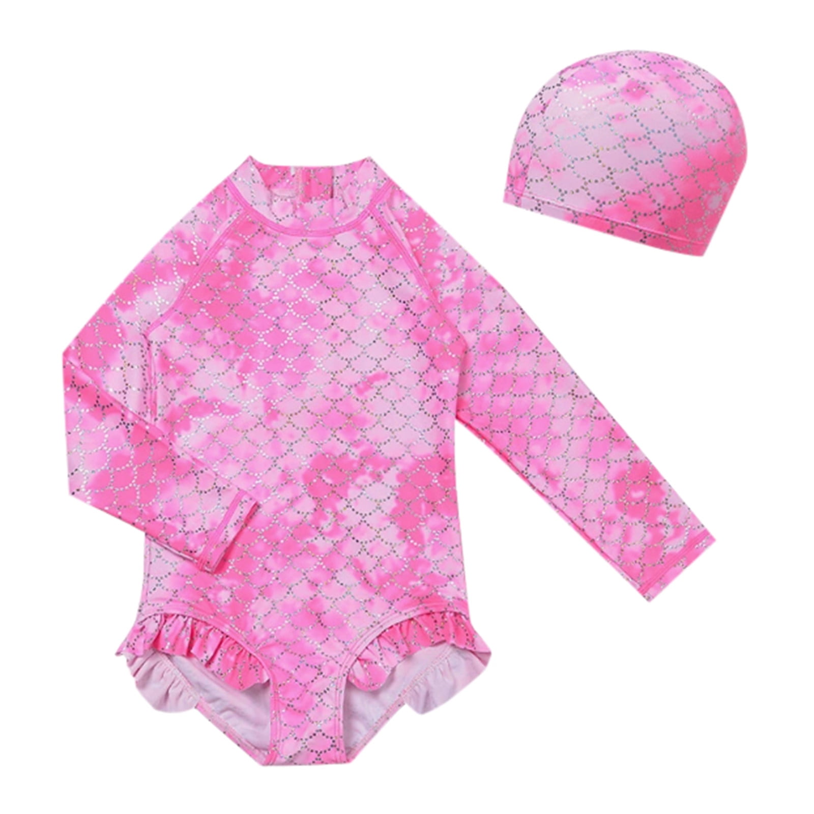 LUOGENLI Girls Swimsuit Two Piece Girls Swimsuit Cute Sun Girls ...