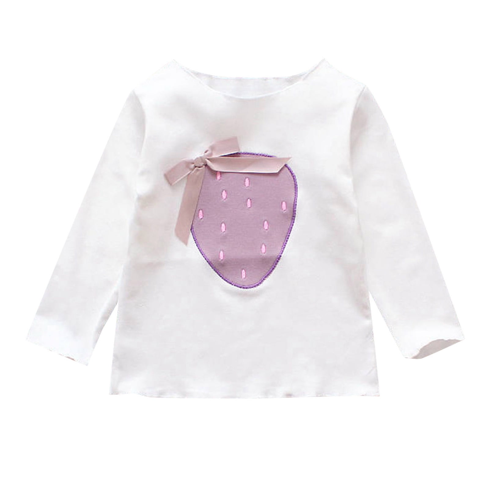 LUOGENLI Girls Tops Size 8 Sparkly Toddler Girls Long Sleeve Cotton T ...
