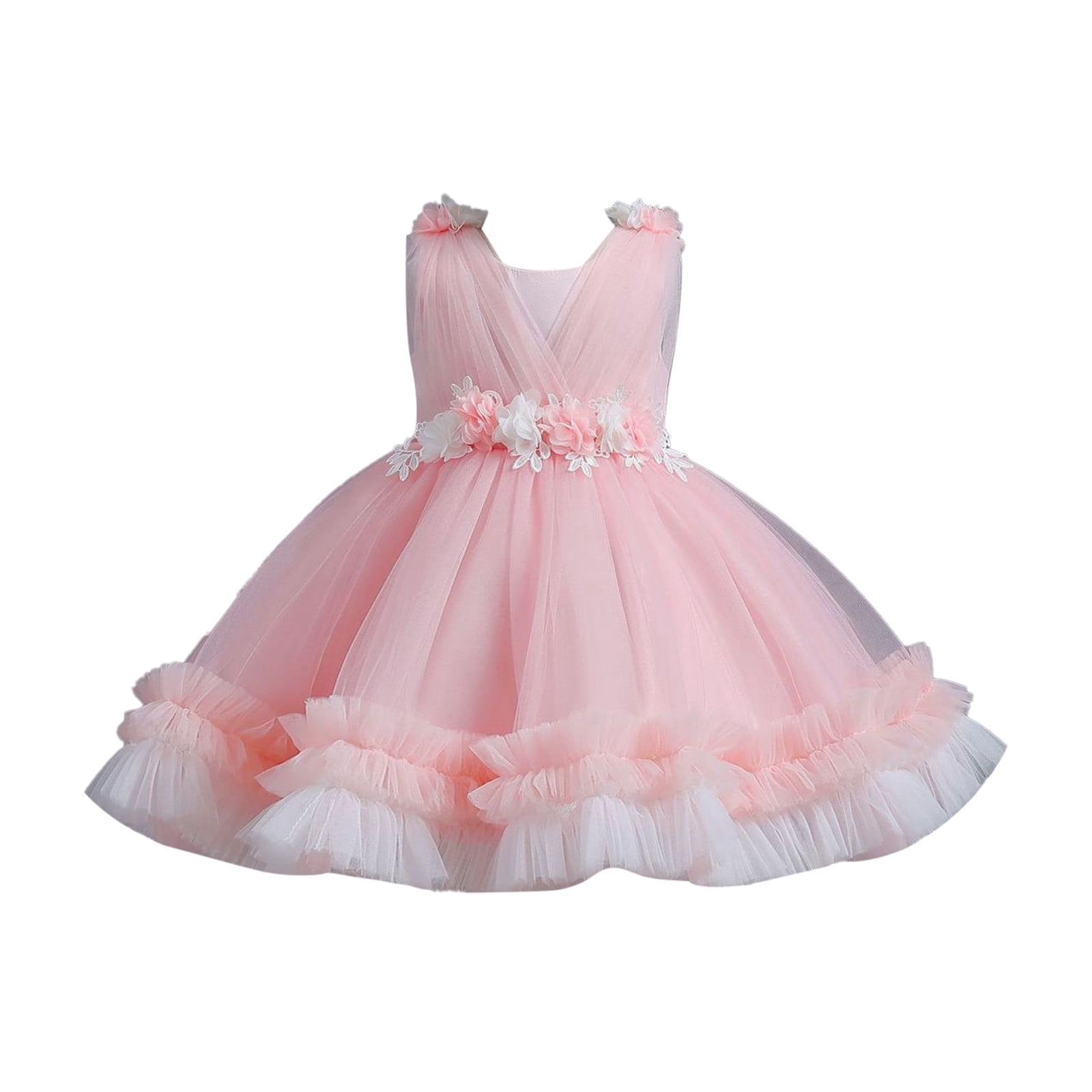 LUOGENLI Graduation Dresses for Girls 5-6 Toddler Girls Sleeveless Lace ...