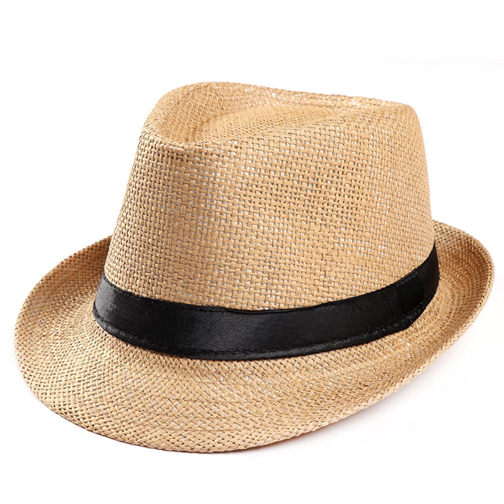 LUOGENLI Hats Mens Hats Winter Fedora Unisex Trilby Gangster Cap Beach ...