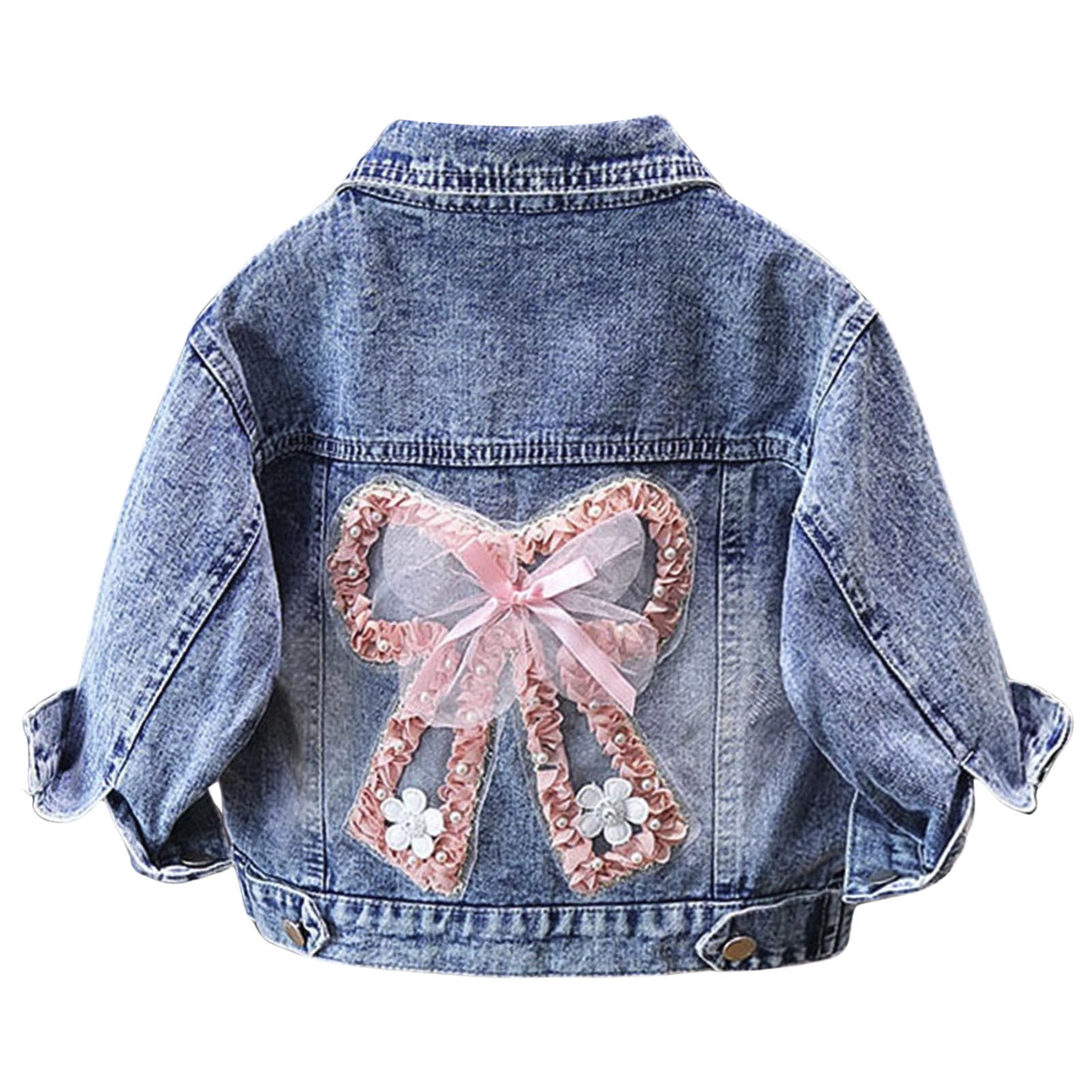 LUOGENLI Jackets for Girls 10-12 Summer Girls Bowboy Long Sleeve Coat ...