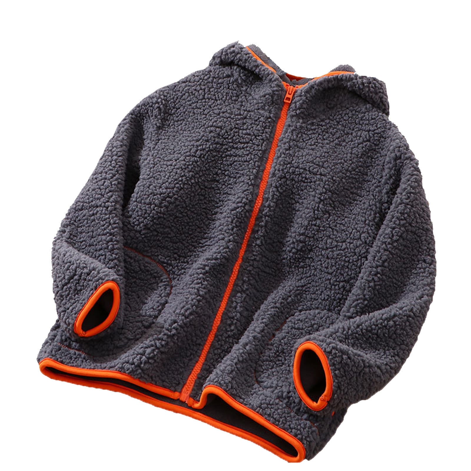 LUOGENLI Jackets for Girls 10-12 Toddler Boys Girls Long Sleeve Winter Solid Hooded Zippered ...