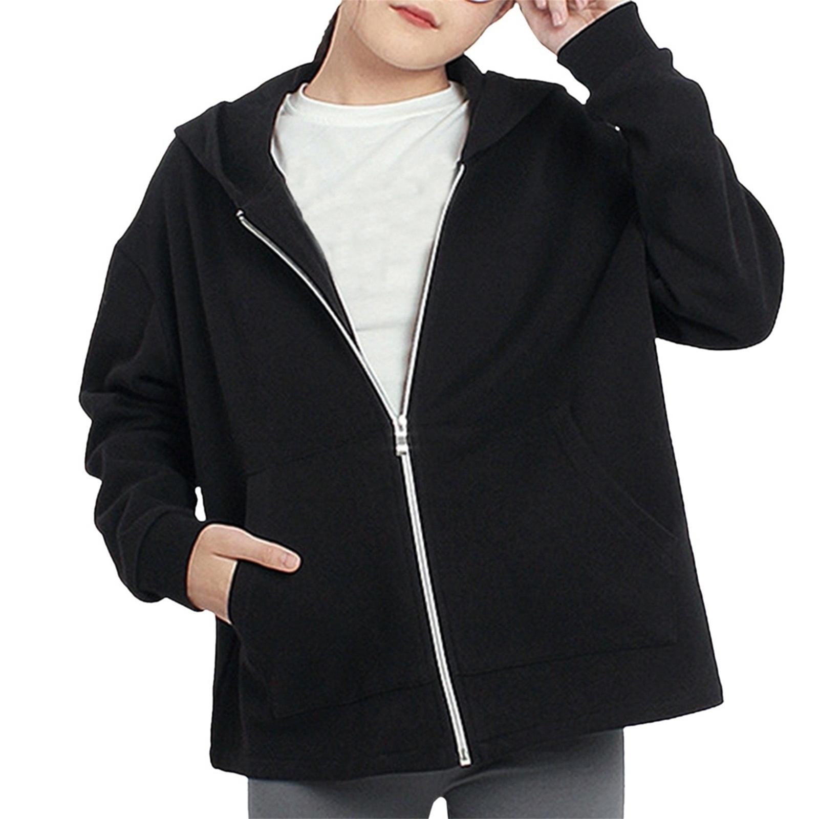 LUOGENLI Jackets for Girls Size 14-16 Fall Winter Children's Hooded ...