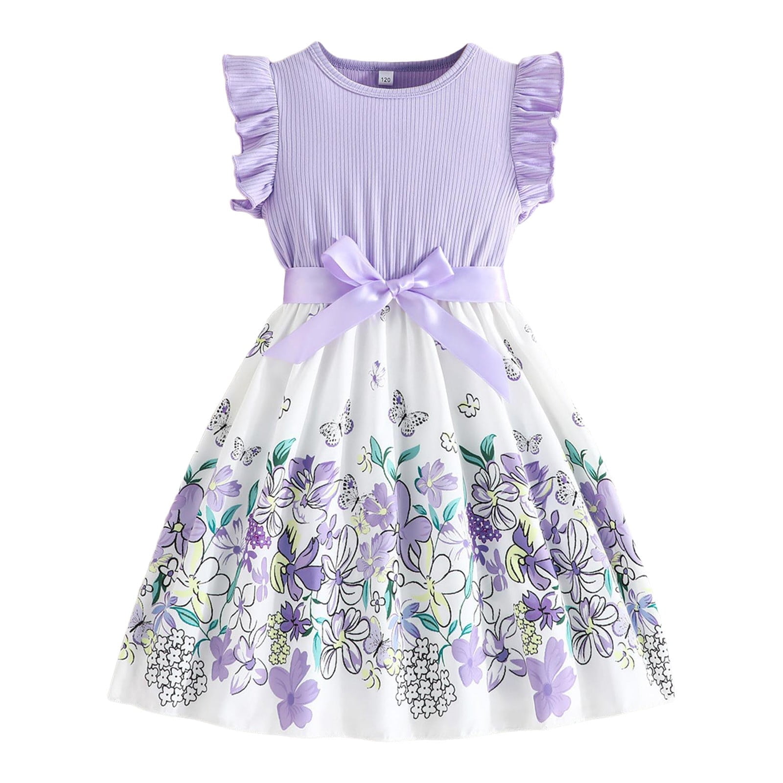 LUOGENLI Little Girls Dresses Size 5-6 Toddler Girls Summer Ruffles ...