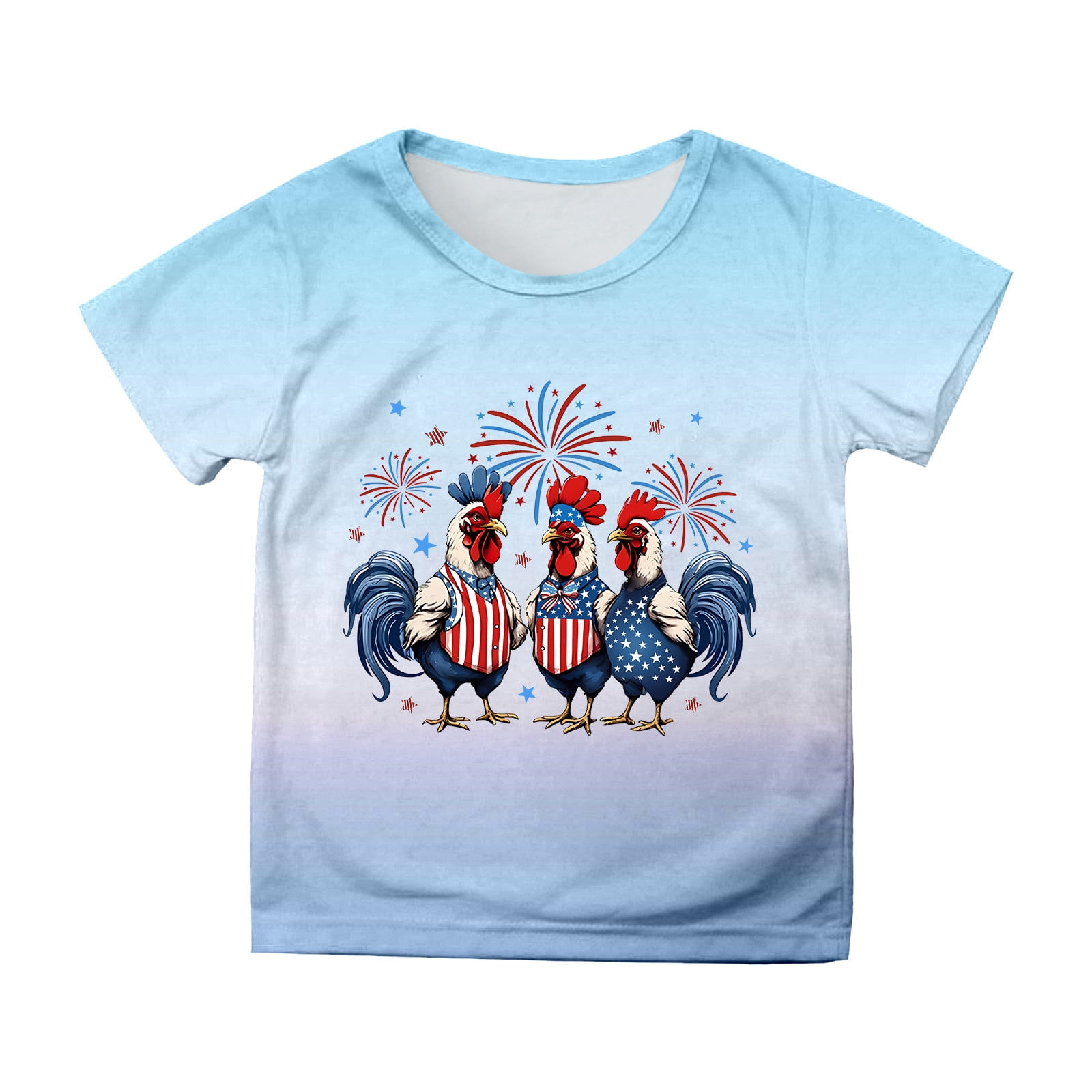 LUOGENLI Shirts for Girls 4T 5T Shirts for Teen Kids Boys Girls Short ...