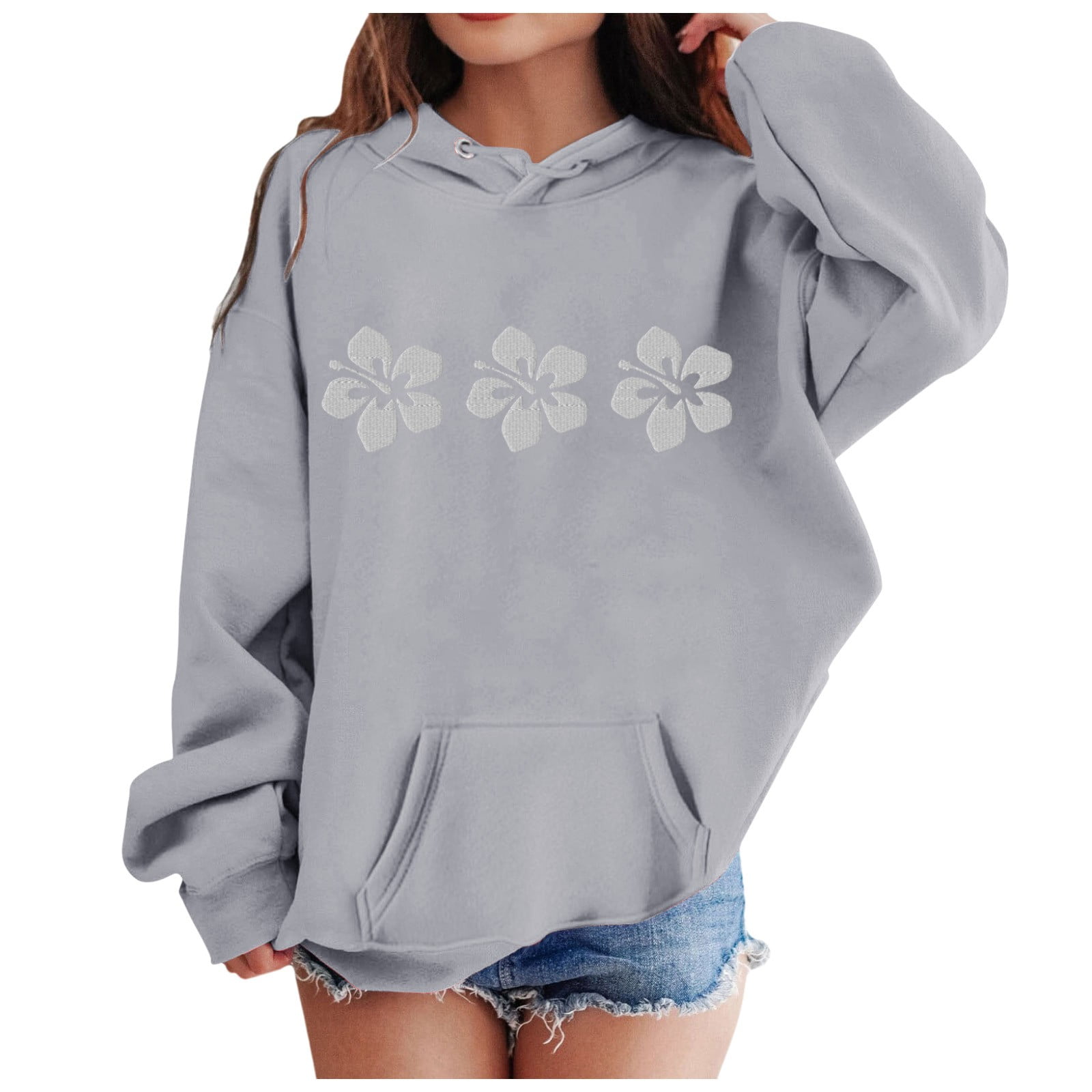 LUOGENLI Sweatshirts for Girls Black Zip Up Girl's Hoodie Long Sleeve Soft Sweatshirt Graphic ...