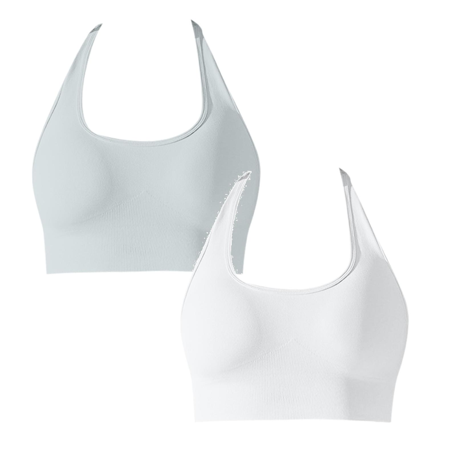 LUOGENLI Women Bras Pack of 6 Women Push up Sports Seamless Bra Vest ...