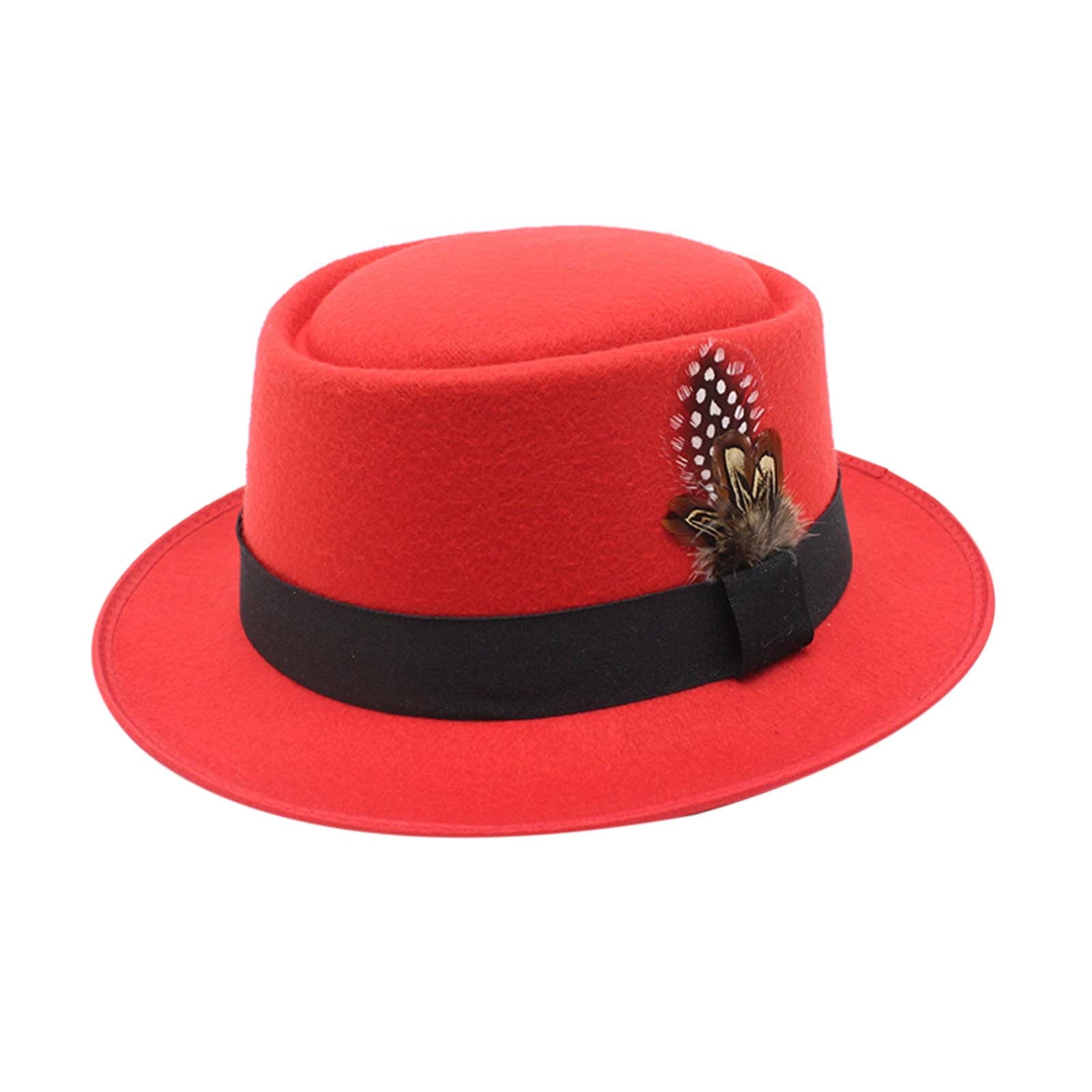 LUOGENLI Xxxl Bucket Hats For Men Big Head Unisex Wool Fedora Hat ...