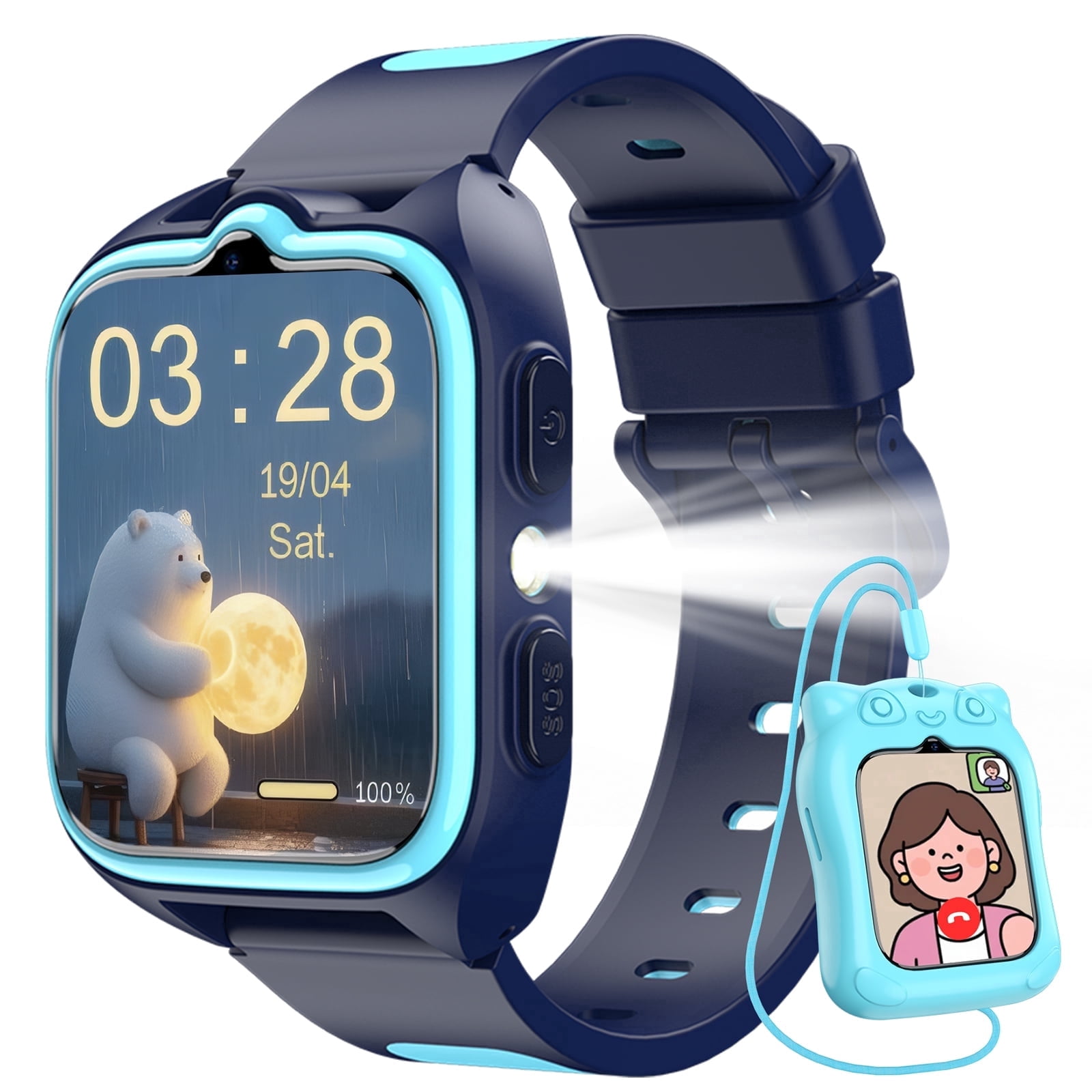 LUOMATE 1.75" Kids Smart Watch for Boys & Girls - 32 Learning Games ...