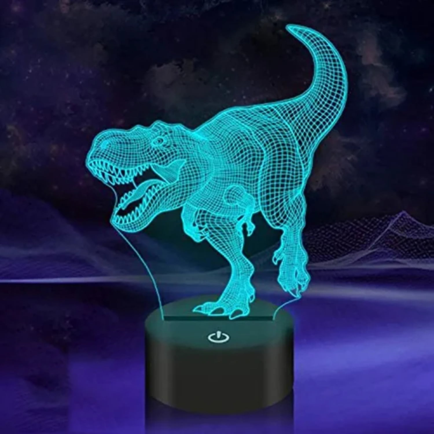 LUOPLNG Adorable and Lovely 3D Cute Dinosaur LED Night Light Lamp with ...