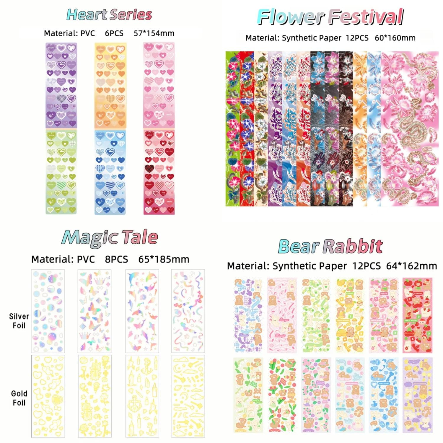 LUOPLNG Aesthetic Sparkly and Cute Korean Stickers - Ultimate ...