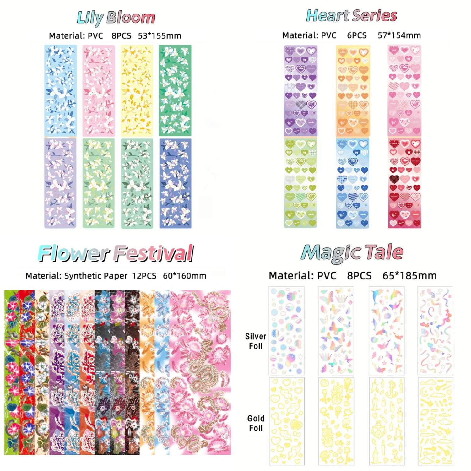 LUOPLNG Aesthetic Sparkly and Cute Korean Stickers - Ultimate ...