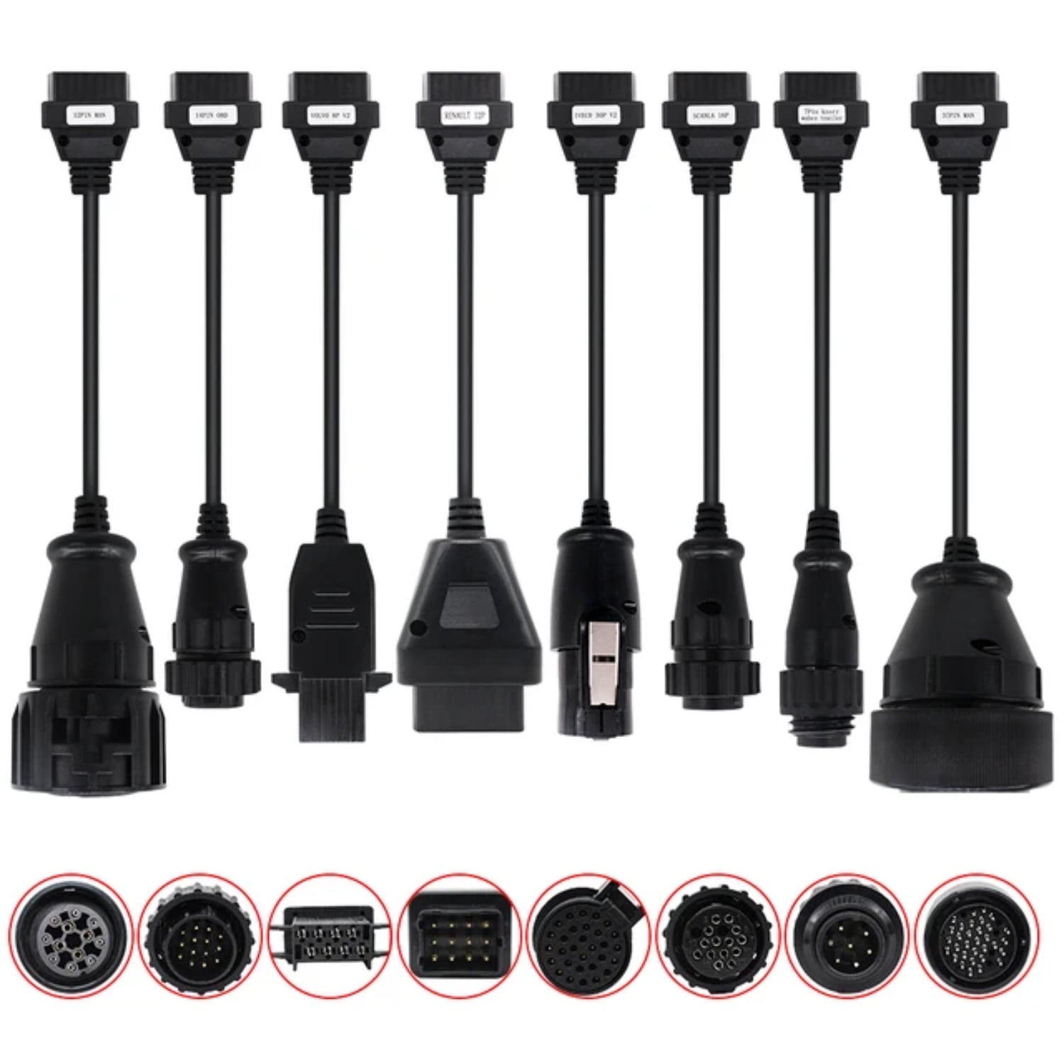 LUOPLNG Complete Professional OBD2 Autocom Diagnostic Connector Kit for ...