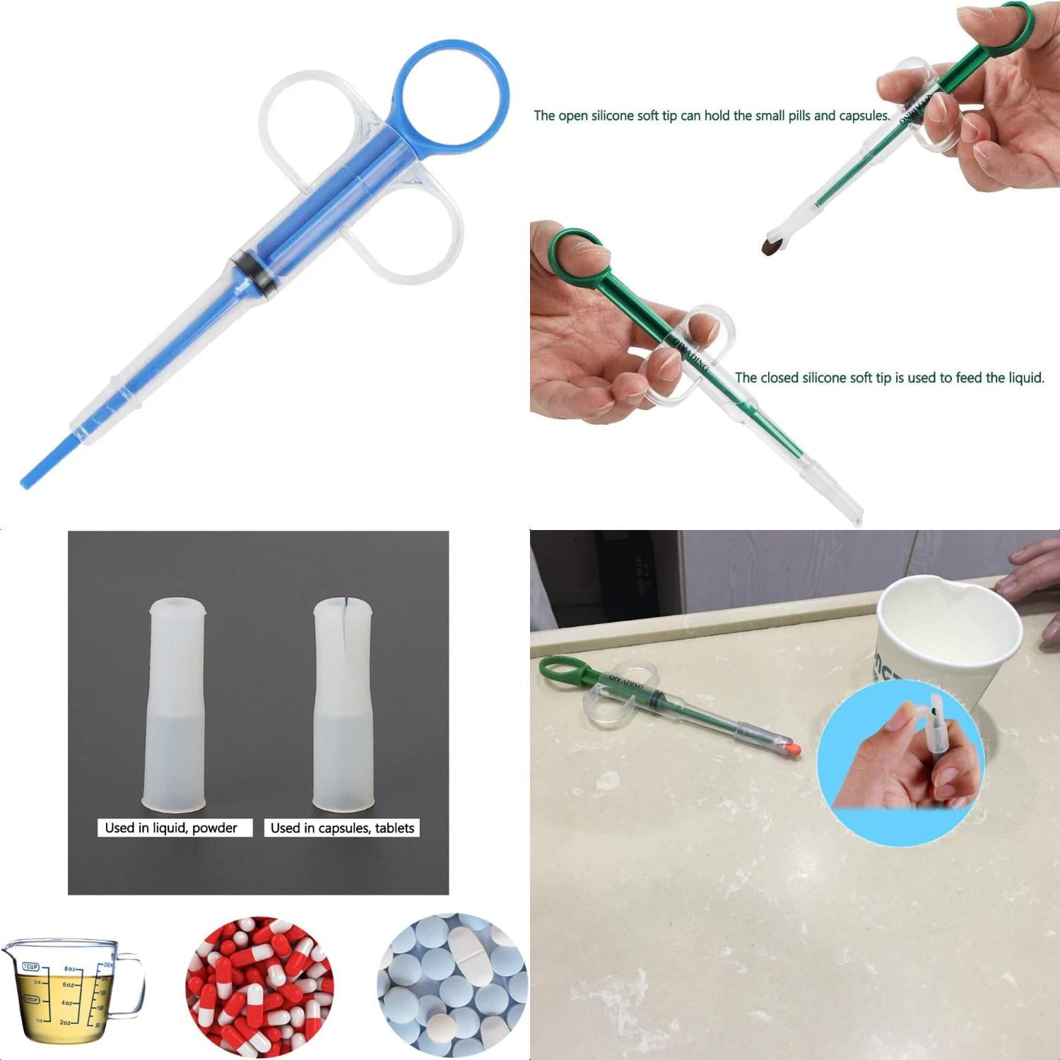 LUOPLNG Convenient and portable soft animal pet piller gun for cats and ...