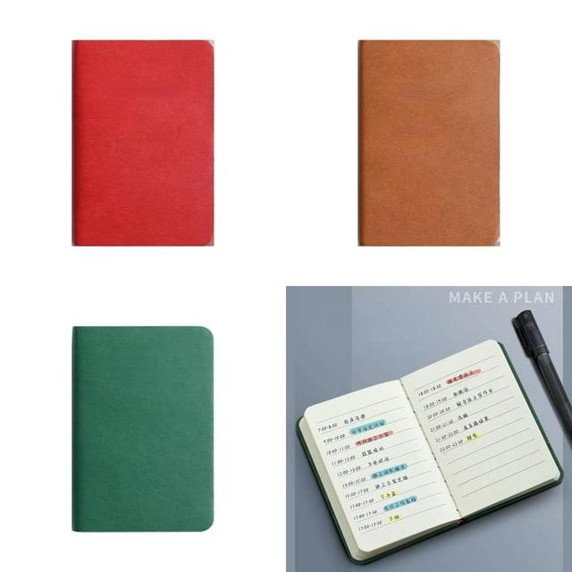 LUOPLNG Efficient stylish and compact Portable A7 Memo Diary for Busy Professionals and Students ...