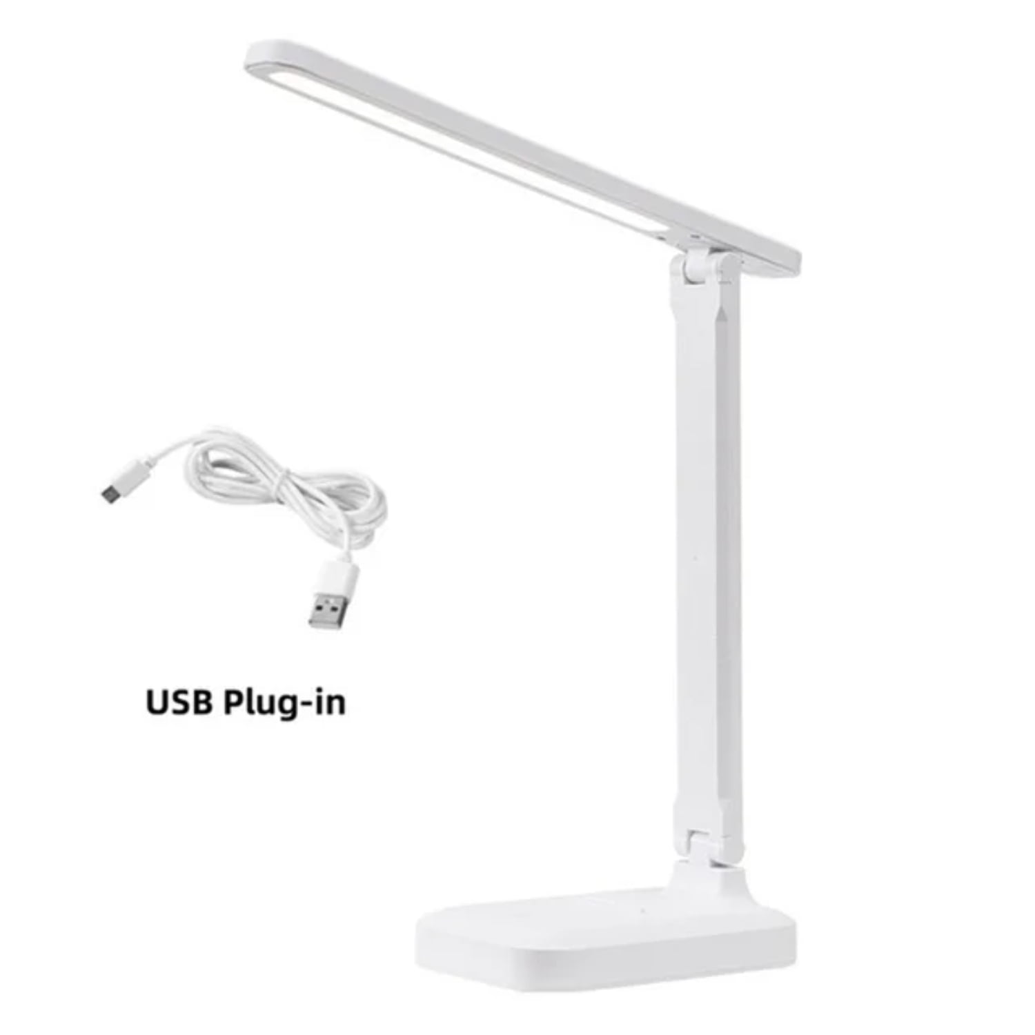 LUOPLNG Foldable Modern USB Chargeable LED Desk Lamp with Stepless ...