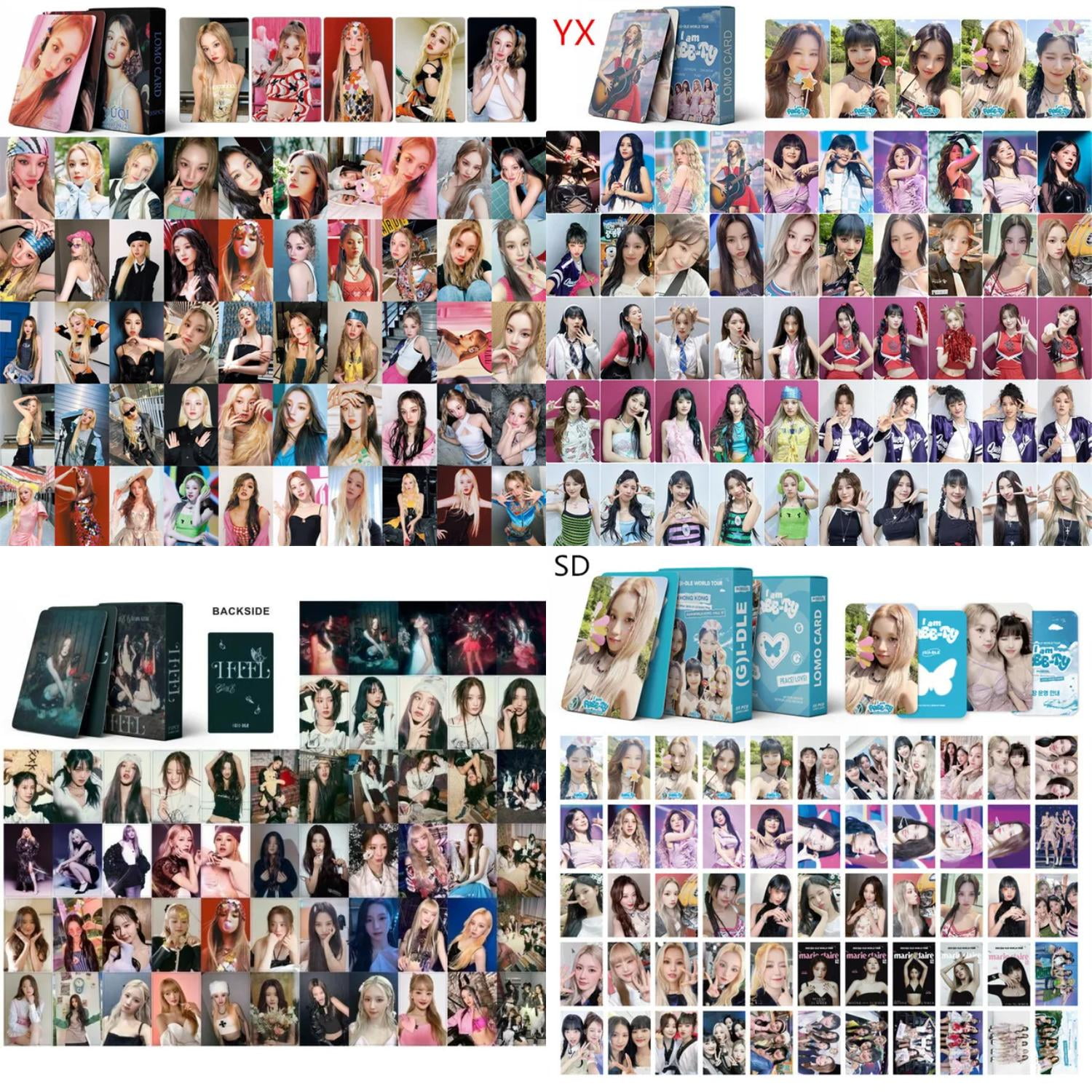 LUOPLNG Gorgeous G-idle Girl Group Album Peripheral Poster Small Card ...