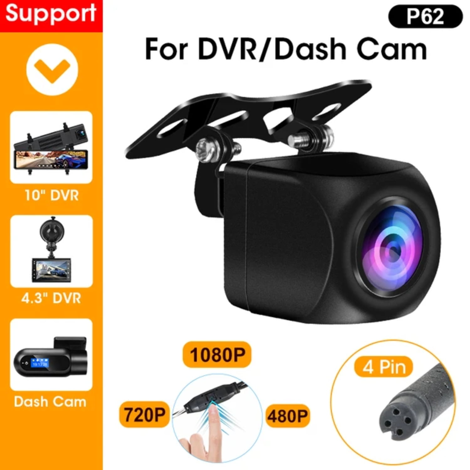 LUOPLNG High Definition AHD 1080P Waterproof Fisheye Lens Rear View ...