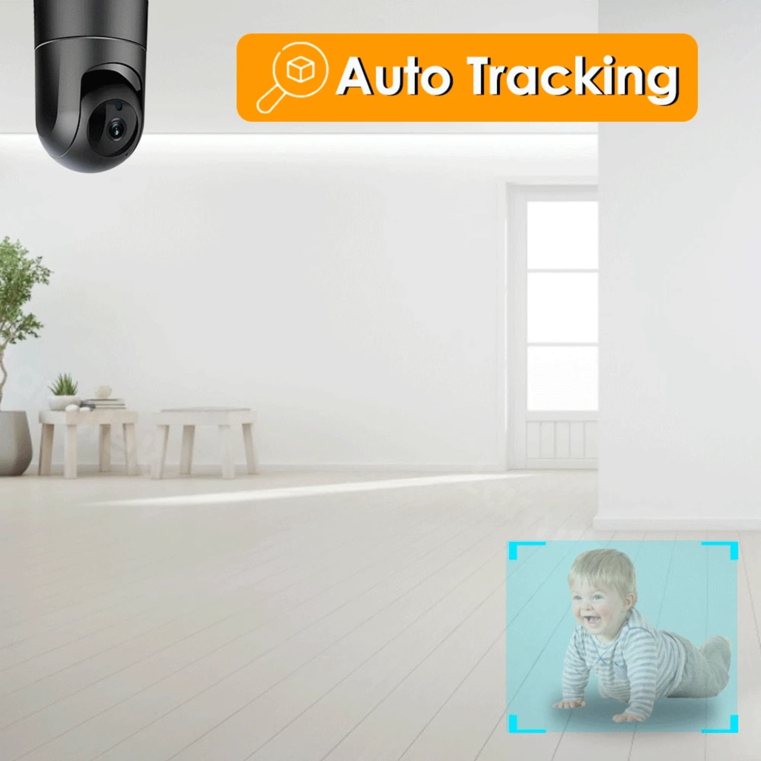 LUOPLNG High-Quality Mini Indoor CCTV Security Camera with Auto ...