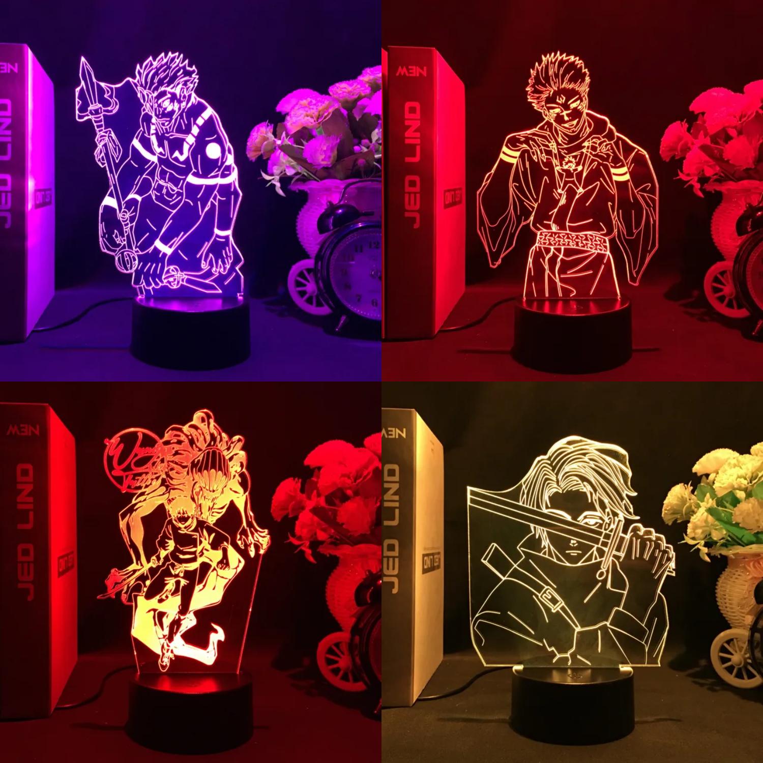 LUOPLNG Luminous Colors Anime Jujutsu Kaisen LED Light - Eye-catching ...