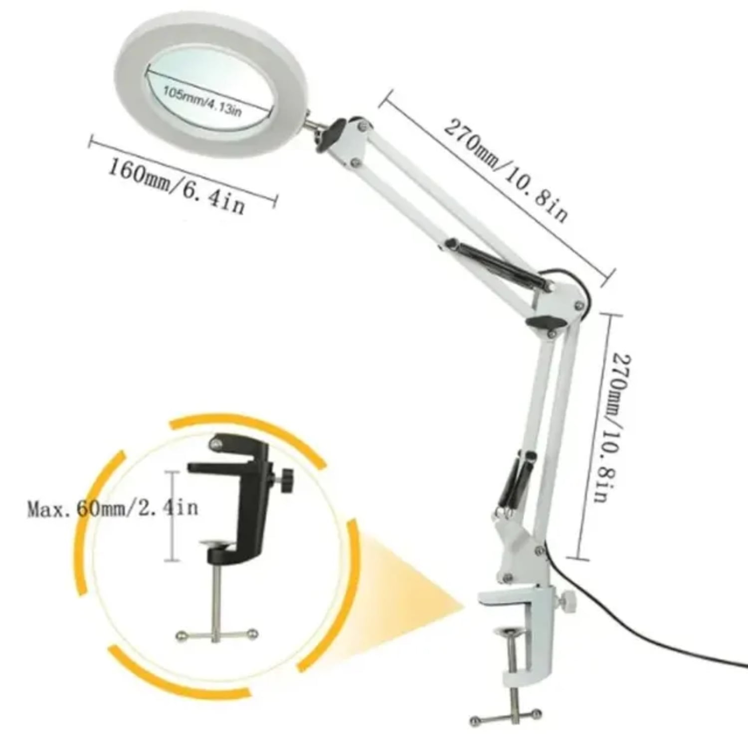 LUOPLNG Perfect Magnificent Magnifying Glass with 72 LED Lights USB ...