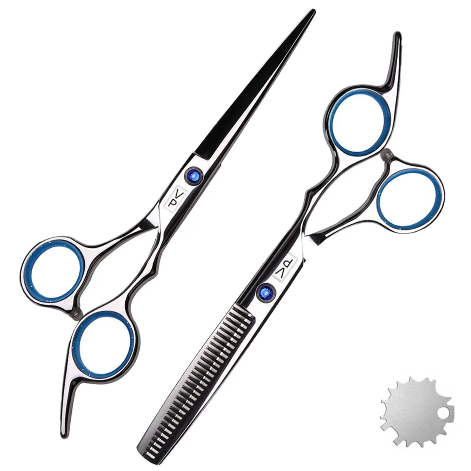 LUOPLNG Premium Professional 440C Haircut Scissors Set - 6 Inch High ...