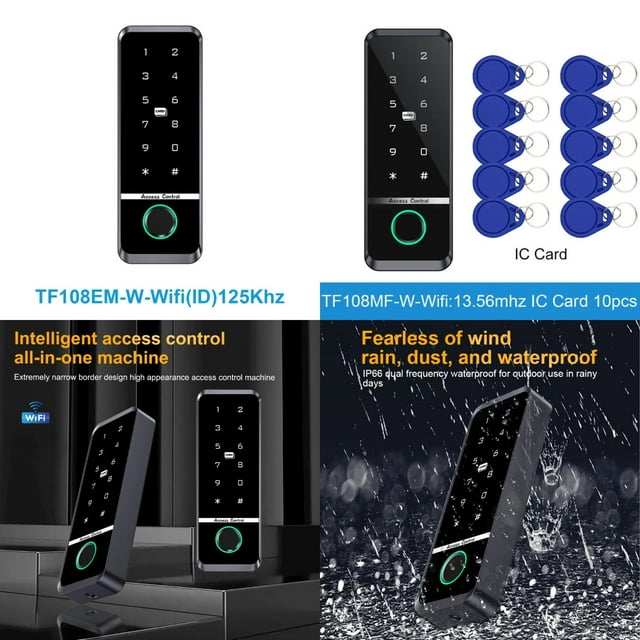 LUOPLNG Reliable and Convenient Smart Biometric Fingerprint and RFID Access Control System with ...