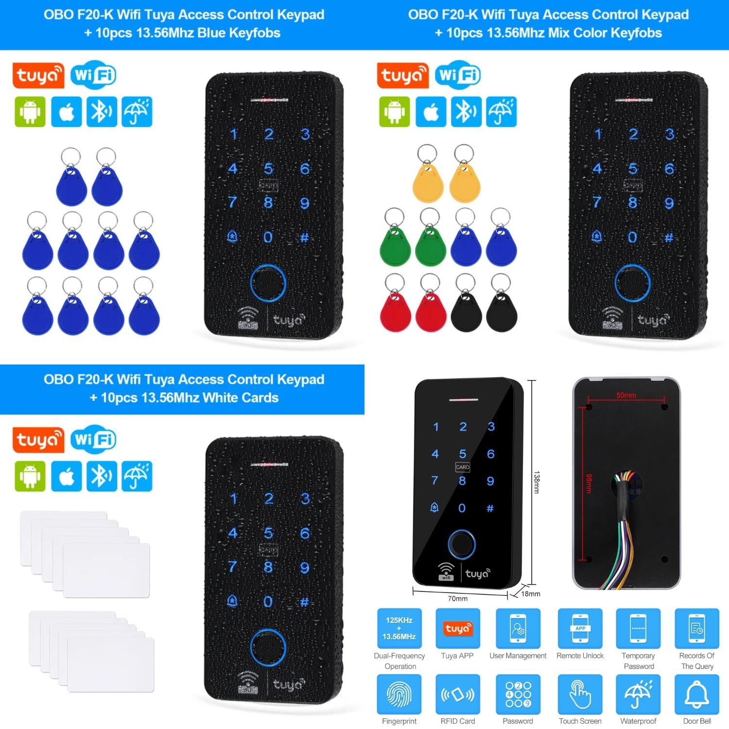 LUOPLNG Remote Door Opener with Waterproof Bluetooth and Wifi Control ...