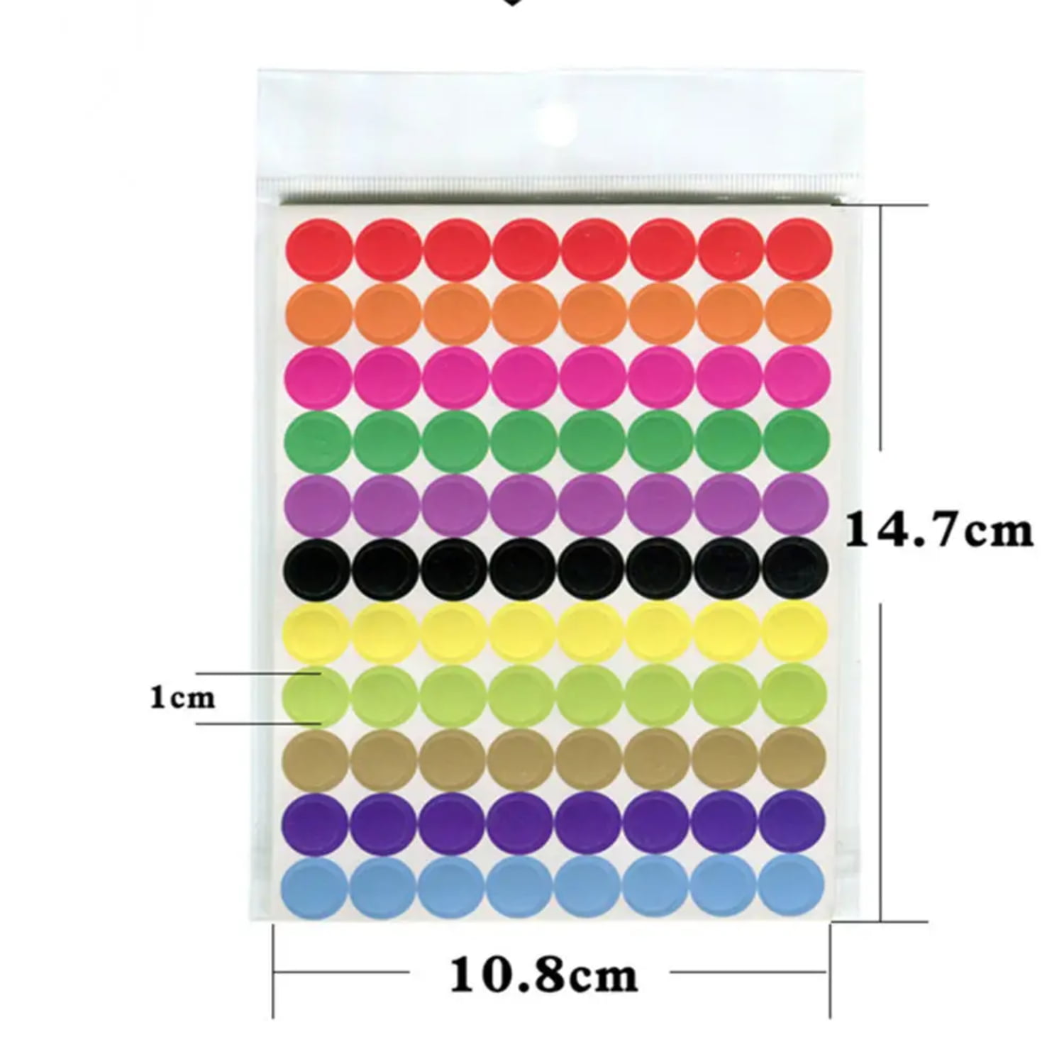 LUOPLNG Vibrant Colourful Round Spot Circles Party Decoration Adhesive ...
