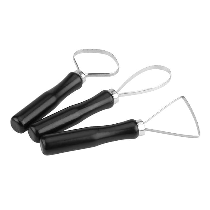 LUOSHI 3pcs Pottery Clay Sculpting Tools Big Ceramic Loop Tool with ...