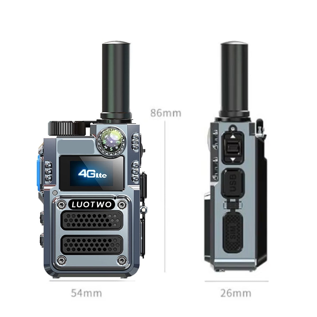 LUOTWO M06 4G POC walkie Talkie for Adults Long Range intercom 1000 ...